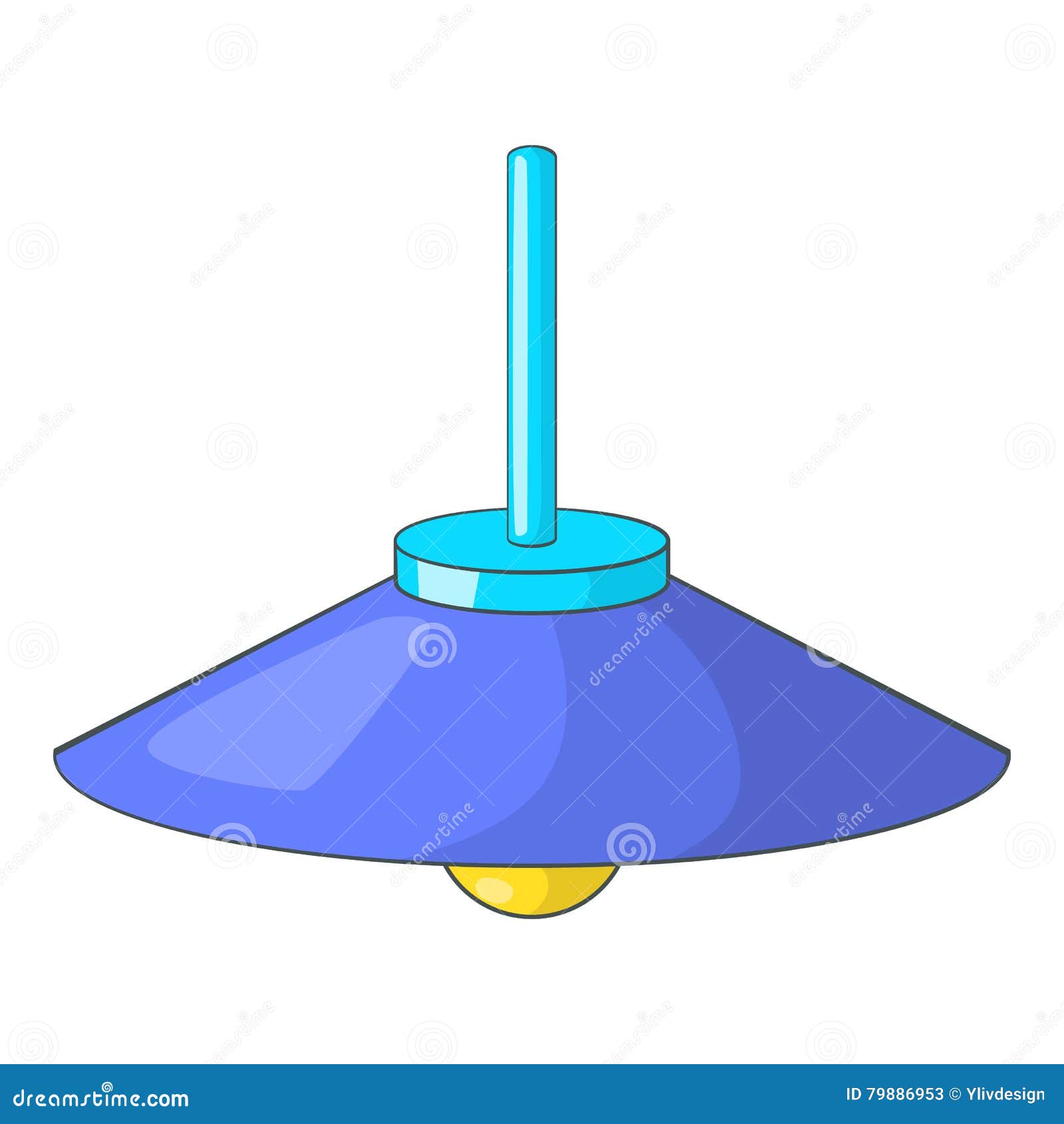 Hanging Ceiling Lamp Icon, Cartoon Style Stock Vector - Illustration of ...