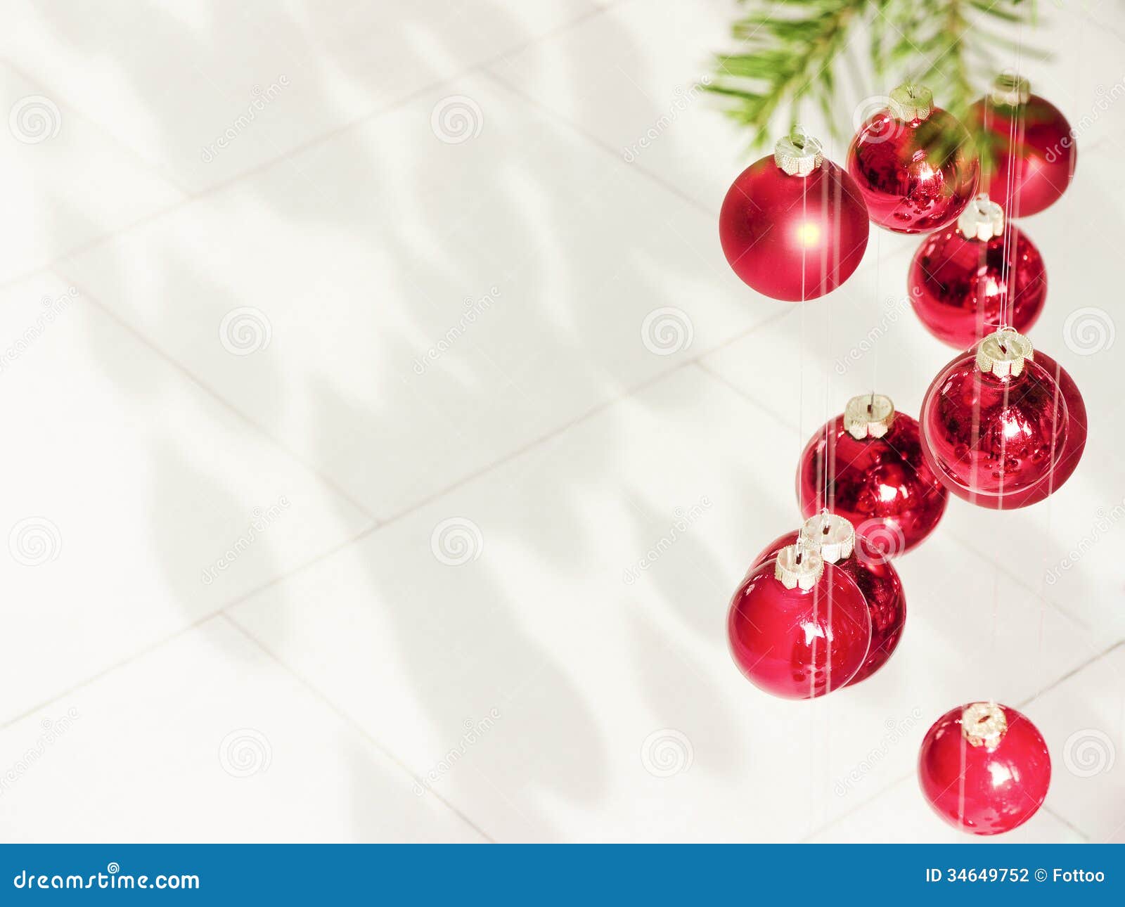 Hanging christmas baubles stock photo. Image of people - 34649752