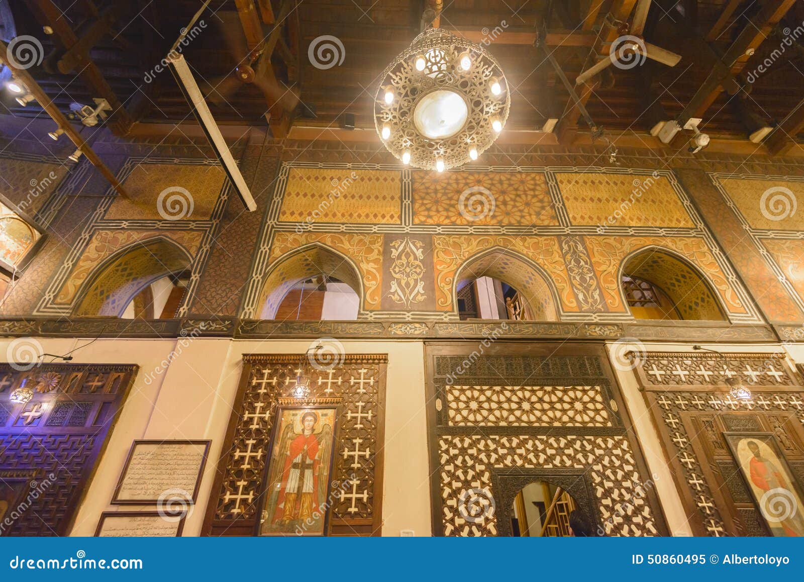 Hanging Church Ruins Ancient Historic Christian In Old Cairo Roman ...
