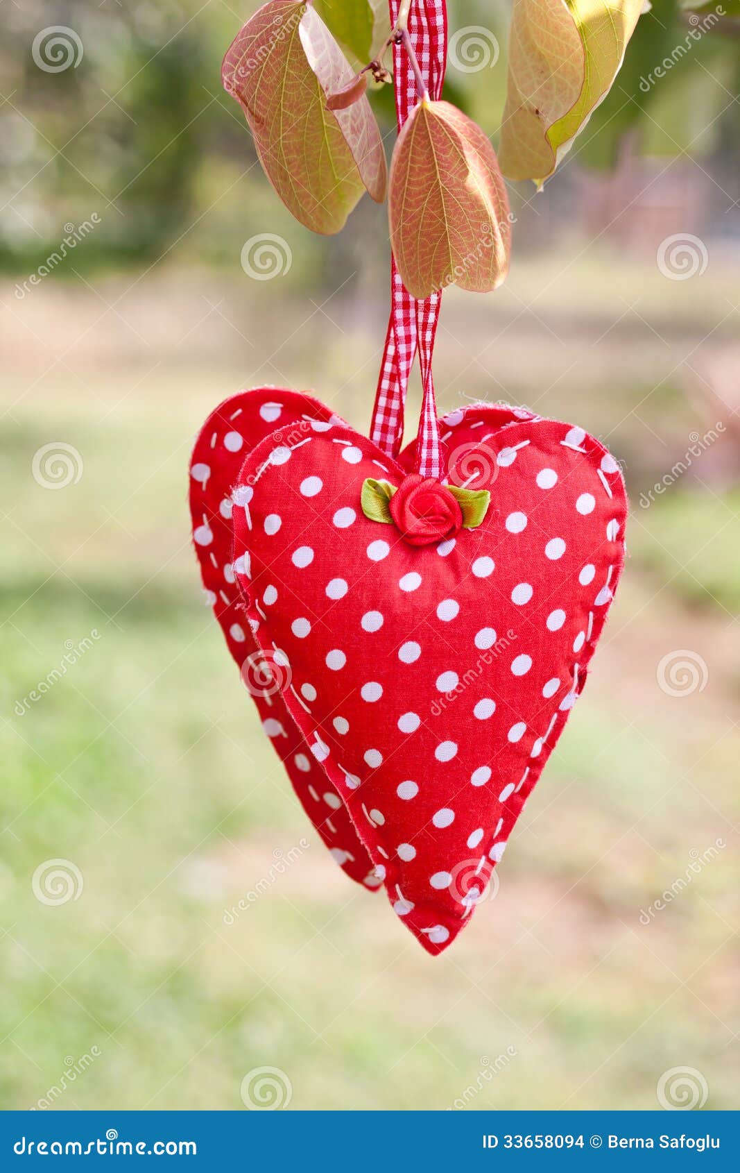 Hanging cloth heart stock photo. Image of handmade, vintage - 33658094