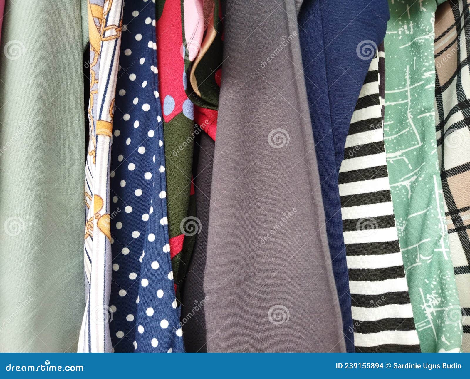 Hanging Cloth in Various Colors Stock Photo - Image of footwear ...