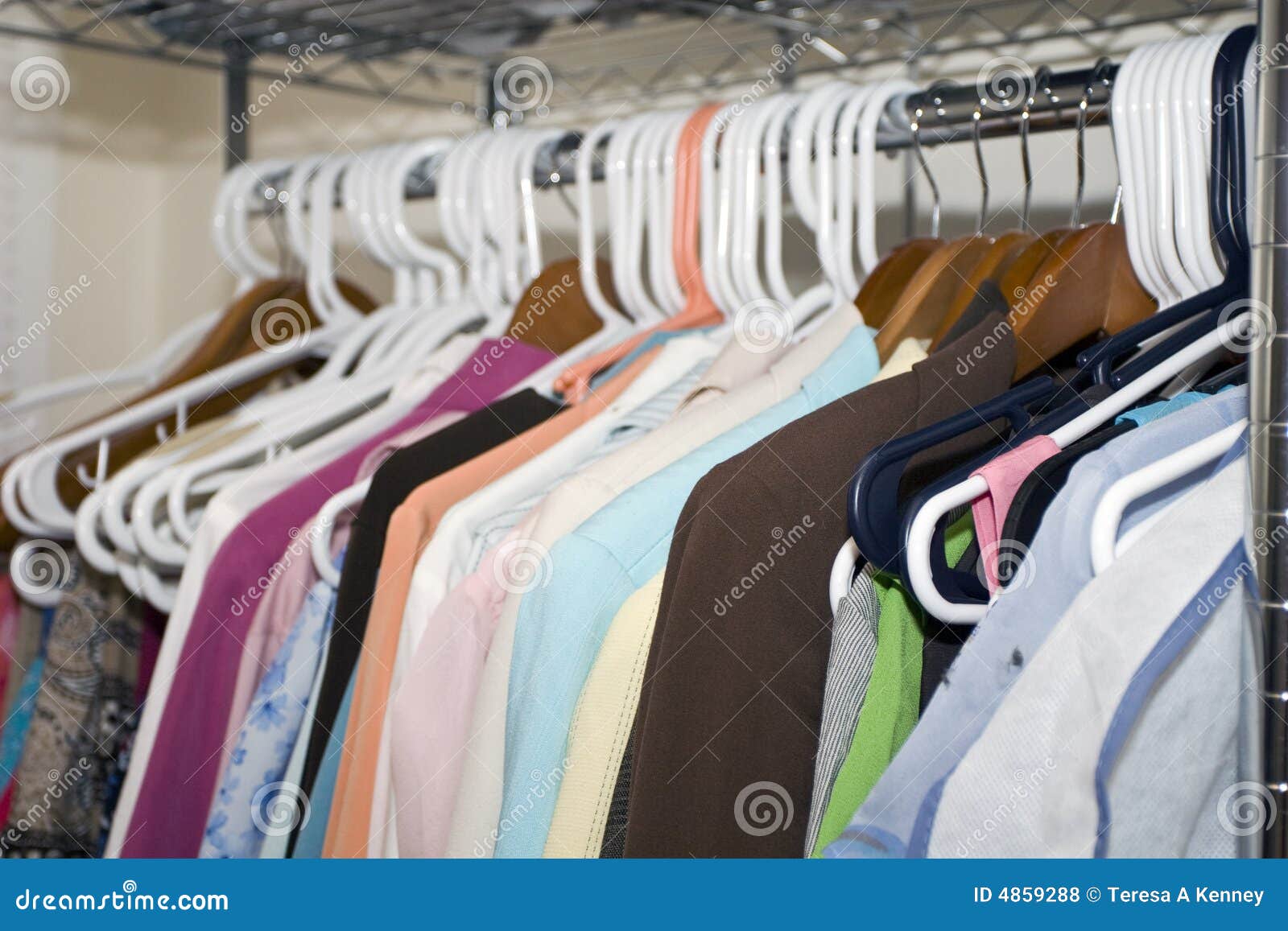 Hanging Clothes stock photo. Image of suit, women, colorful - 4859288