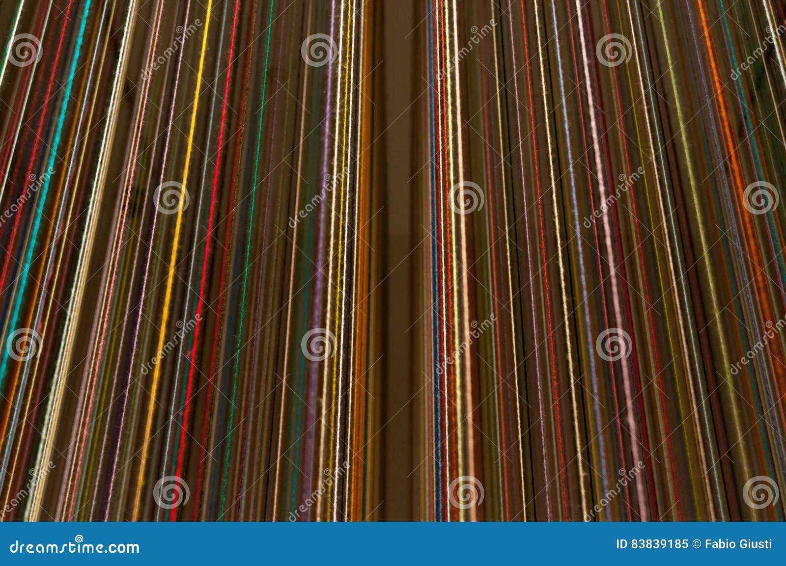 Hanging Color Threads Background Stock Image - Image of ceiling, yellow ...