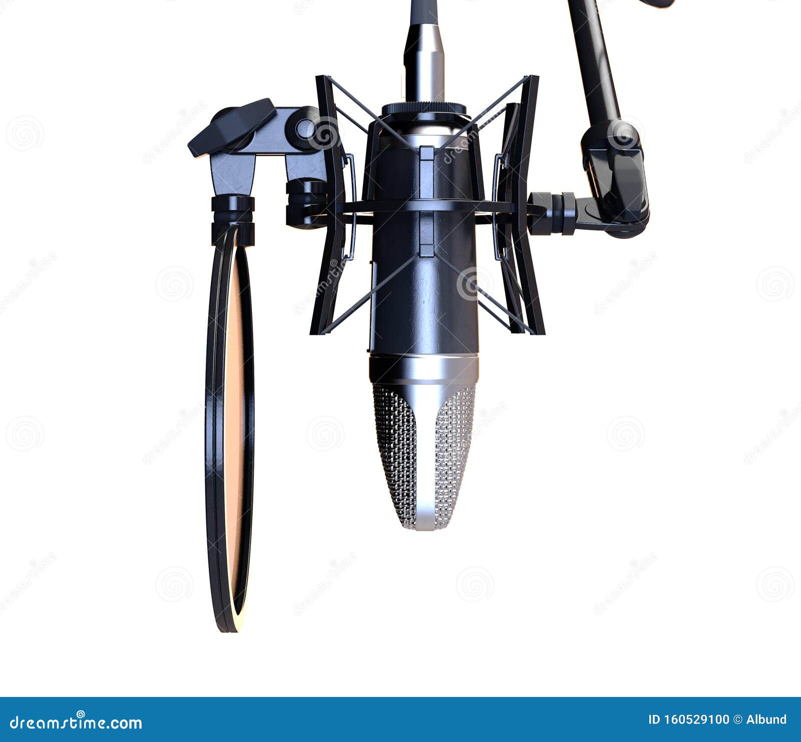 Hanging Condenser Microphone Royalty-Free Stock Image | CartoonDealer ...