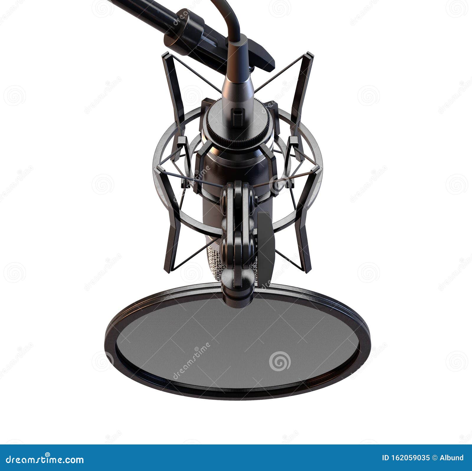 Hanging Condenser Microphone Royalty-Free Stock Image | CartoonDealer ...