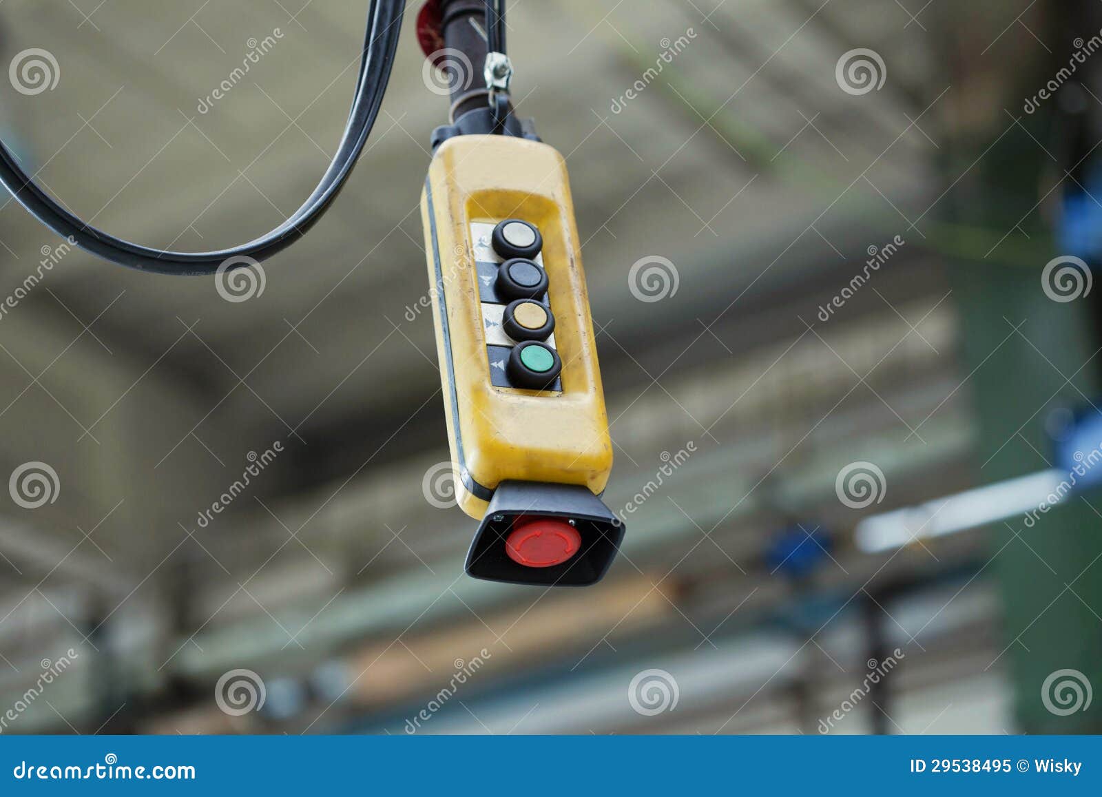 Hanging Control Panel with Switches Stock Image - Image of yellow ...