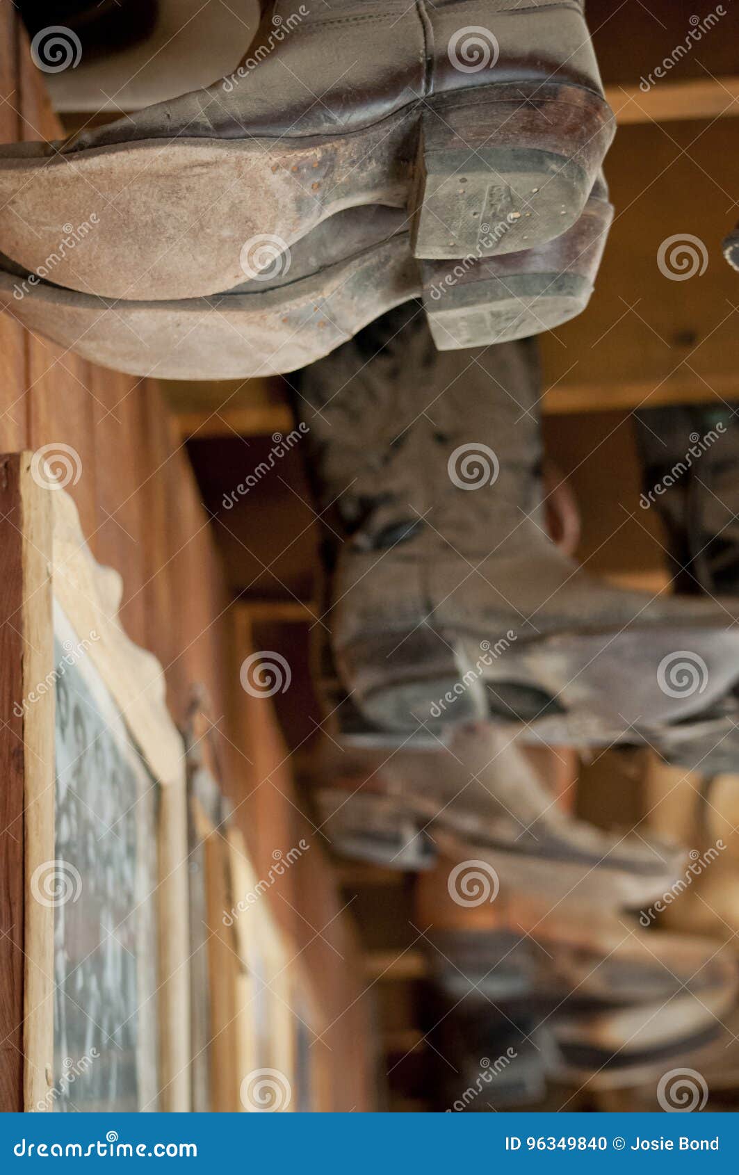 Hanging Cowboy Boots Royalty-Free Stock Image | CartoonDealer.com #96349840