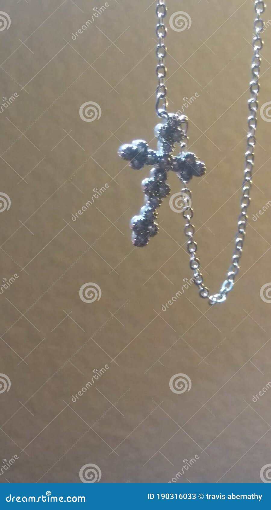 Hanging cross chain stock image. Image of gemstone, circle - 190316033