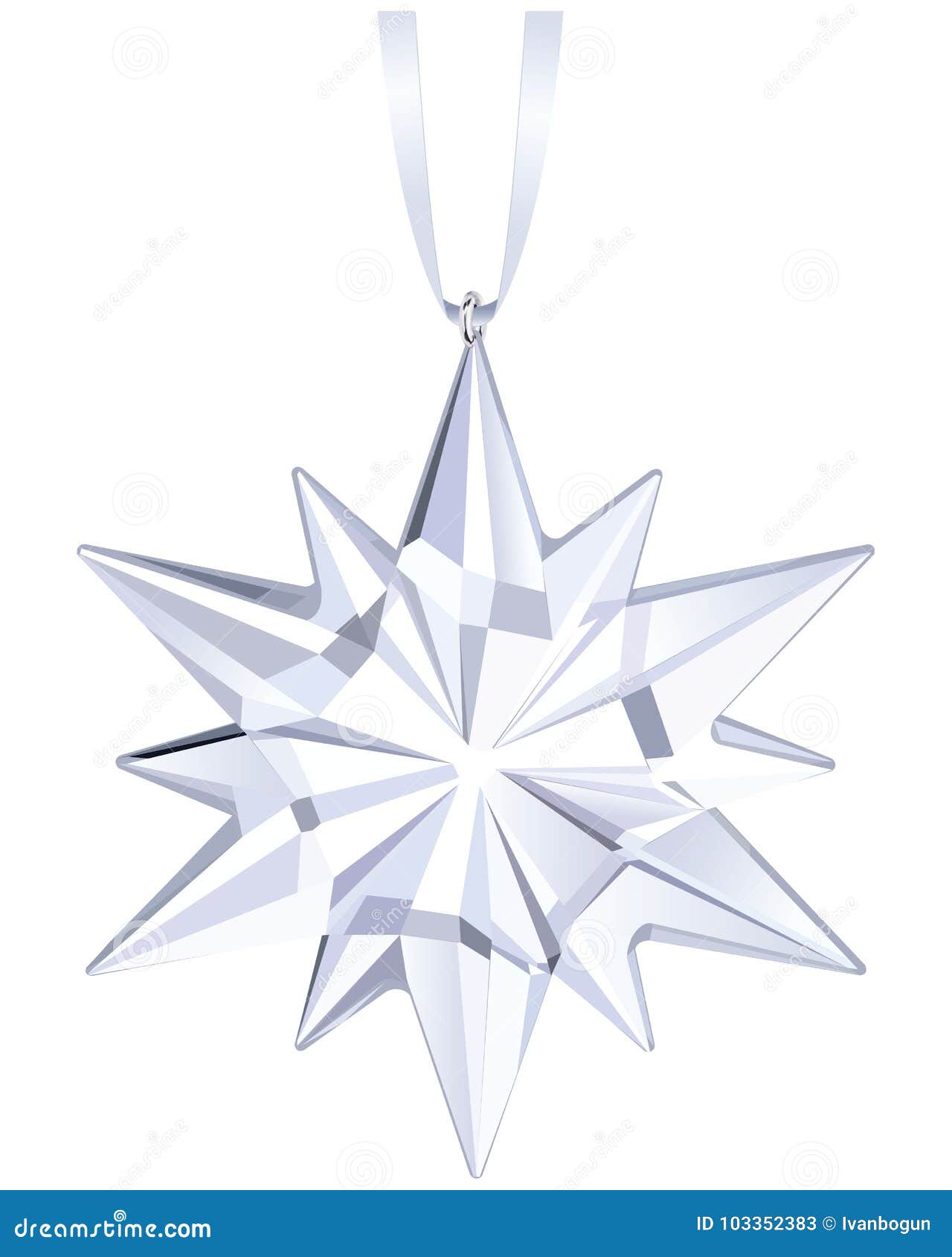 Crystal Star Shape With Light Effect Cartoon Vector | CartoonDealer.com ...