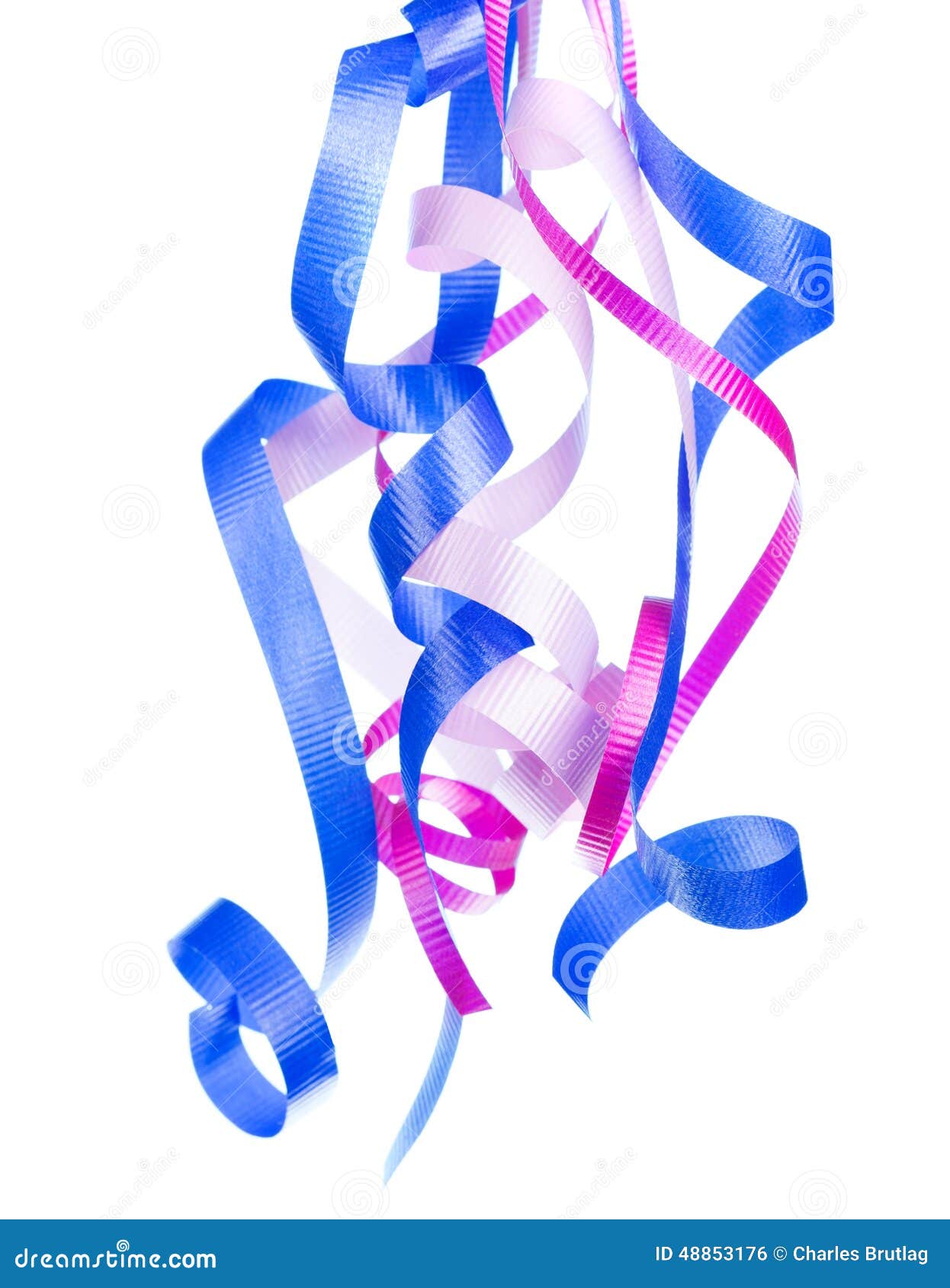 Hanging Curled Ribbons stock photo. Image of decoration - 48853176
