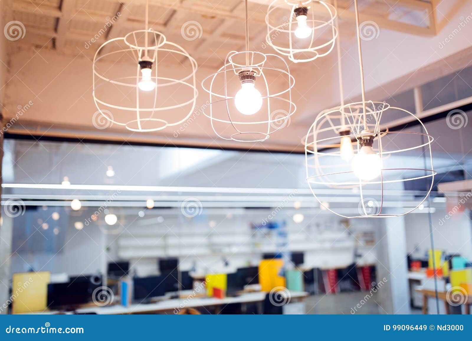 Hanging Decorative Light Bulbs Stock Image - Image of energy, hanging ...