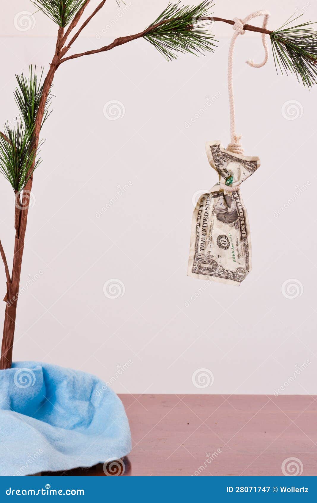 Hanging dollar stock image. Image of loosing, financial - 28071747
