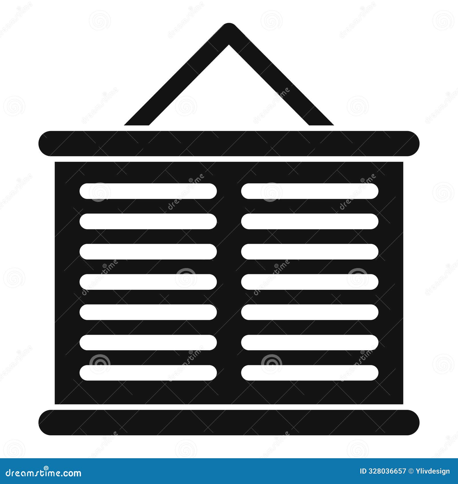 Hanging Empty Chart Icon, Simple Style Stock Vector - Illustration of ...