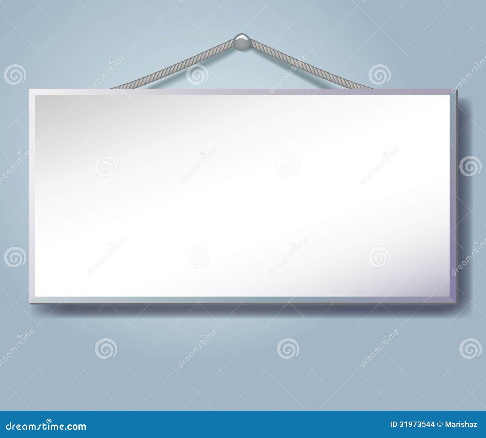 Hanging empty frame stock vector. Illustration of exhibition - 31973544