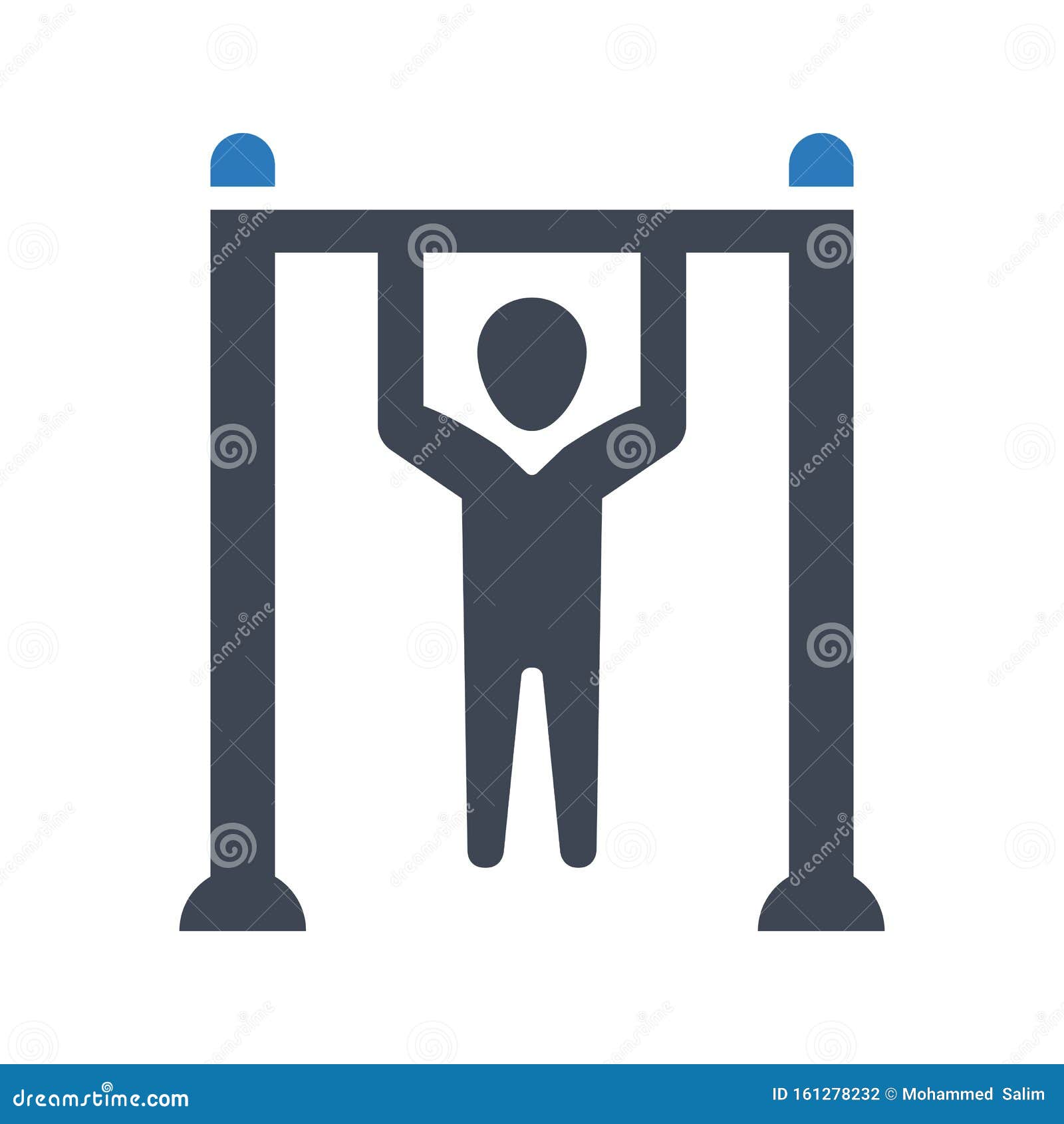 Hanging Exercise Vector Icon Stock Vector - Illustration of hanging ...