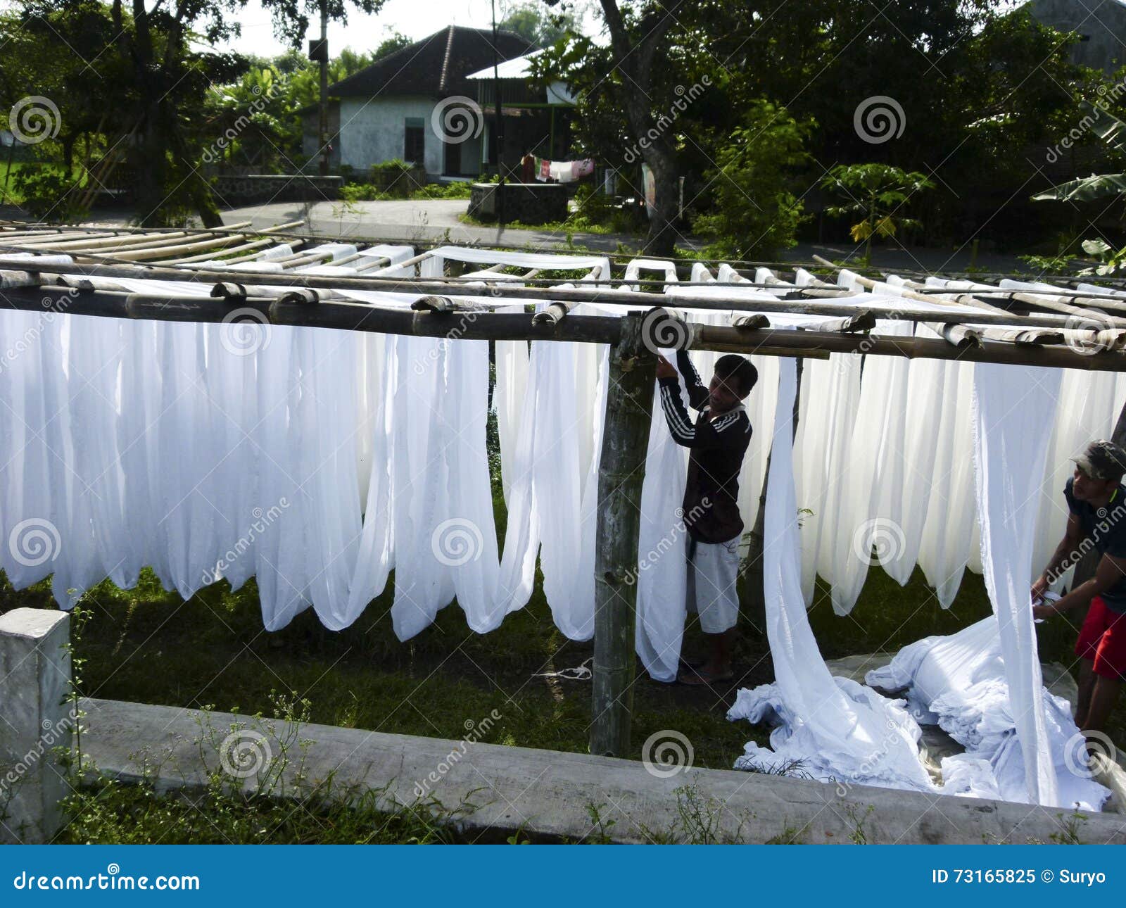 Hanging fabric editorial image. Image of water, indonesia - 73165825