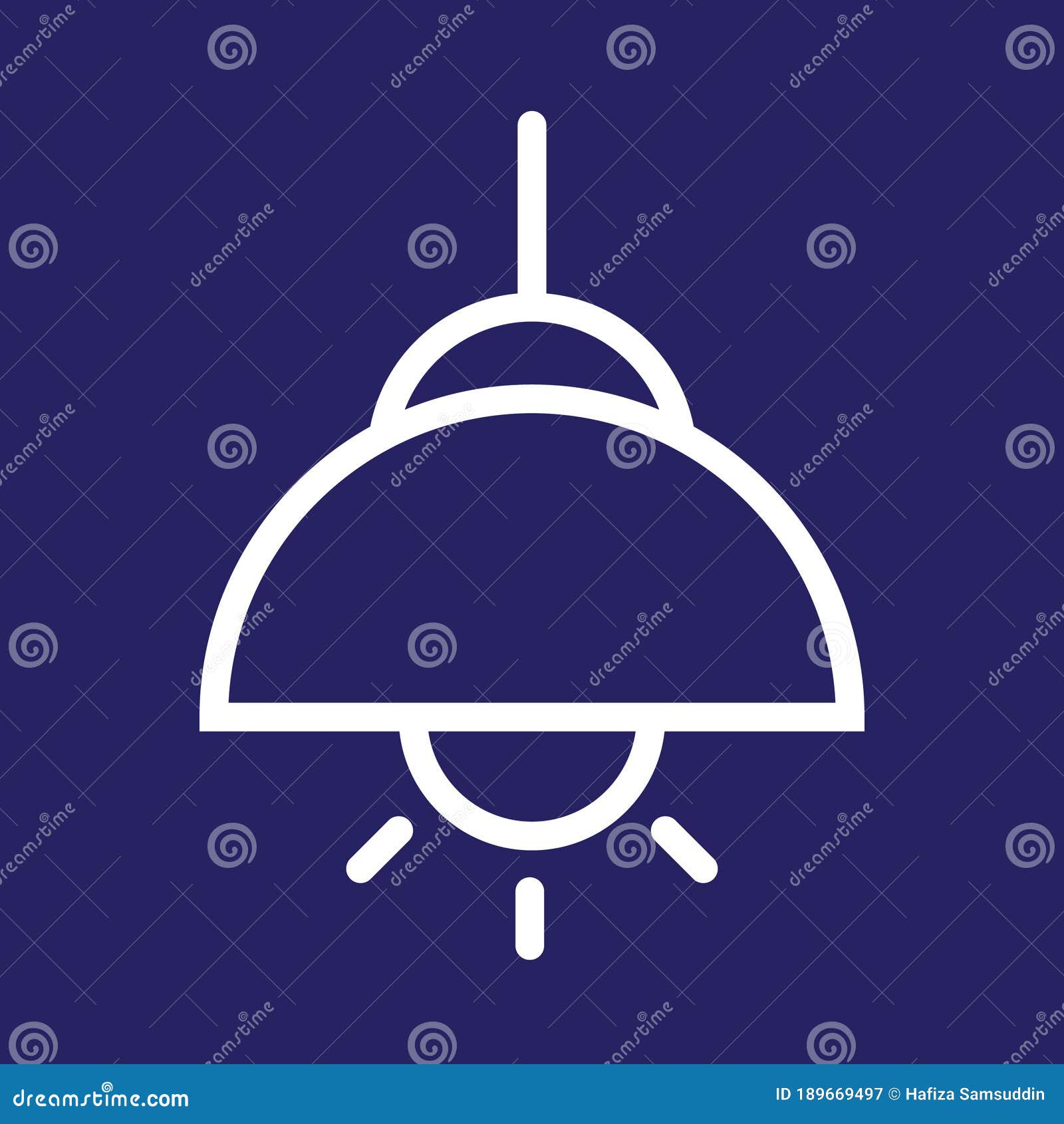 Hanging Focus Light. Vector Illustration Decorative Design Stock Vector ...