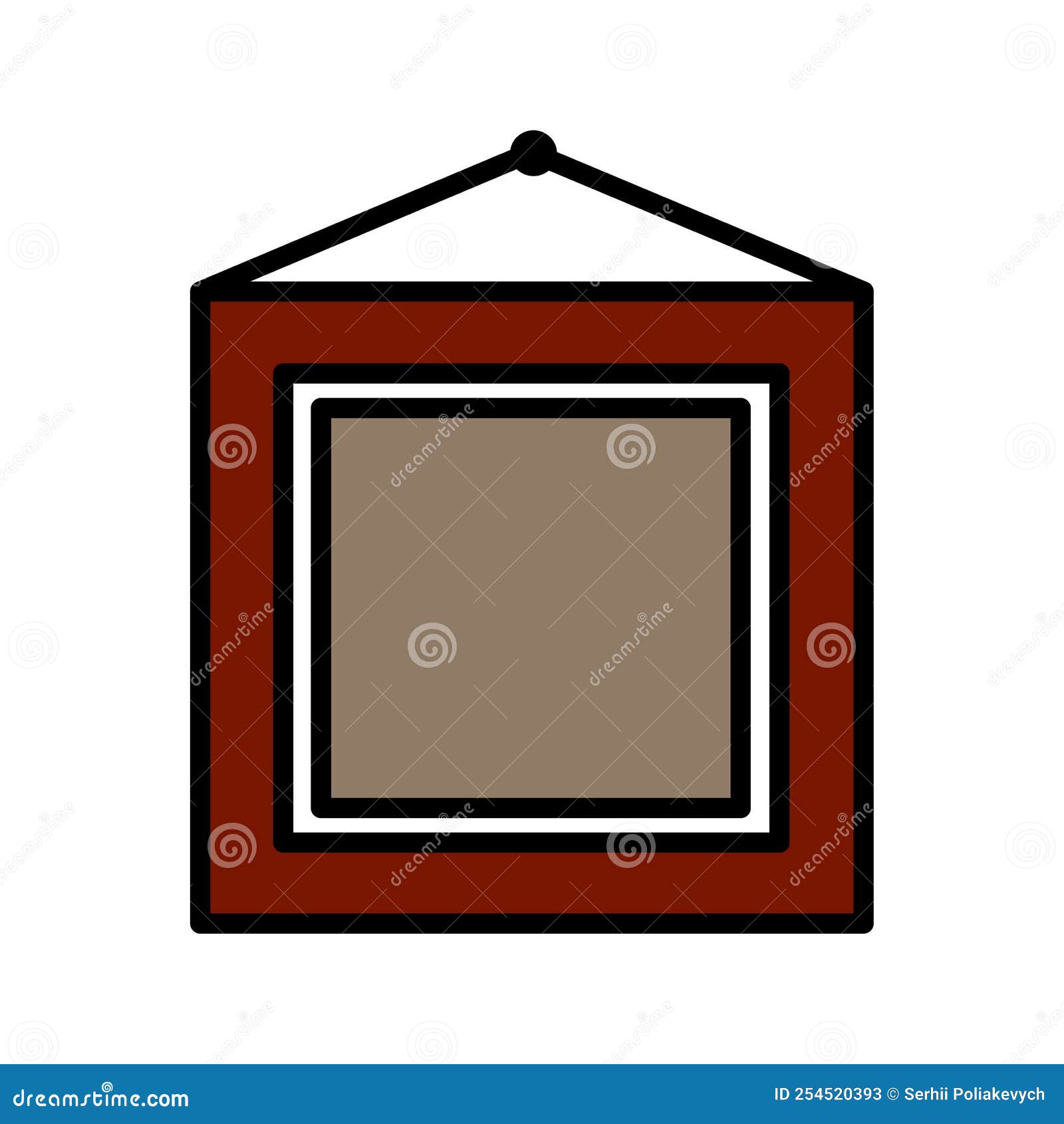 Hanging Frame. Vector Illustration. Stock Image Stock Vector ...