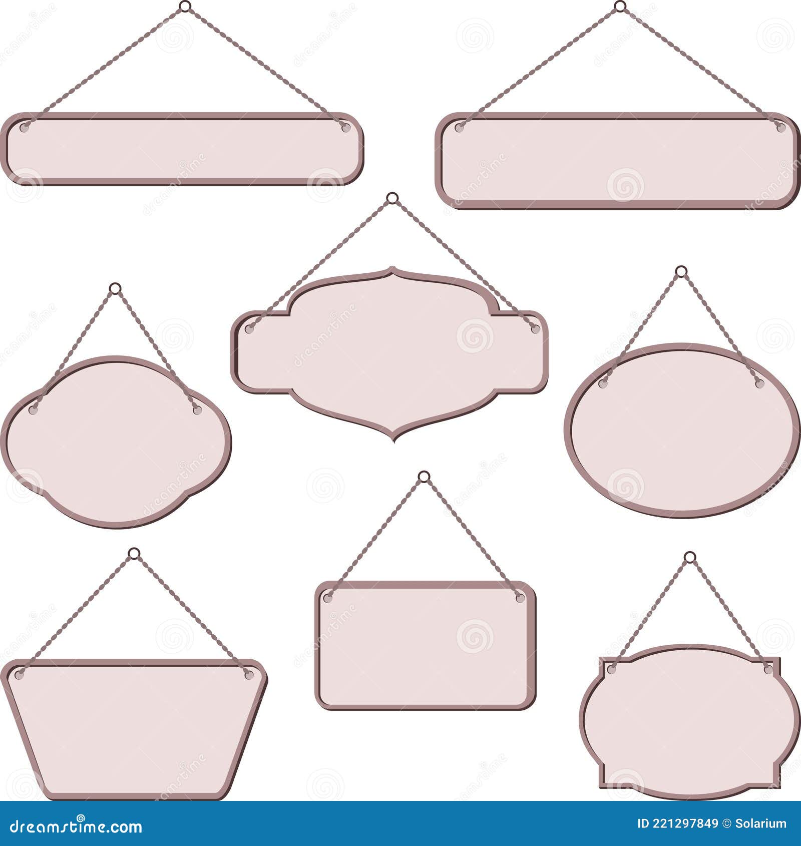 Hanging Frames Vector Illustration | CartoonDealer.com #20736708