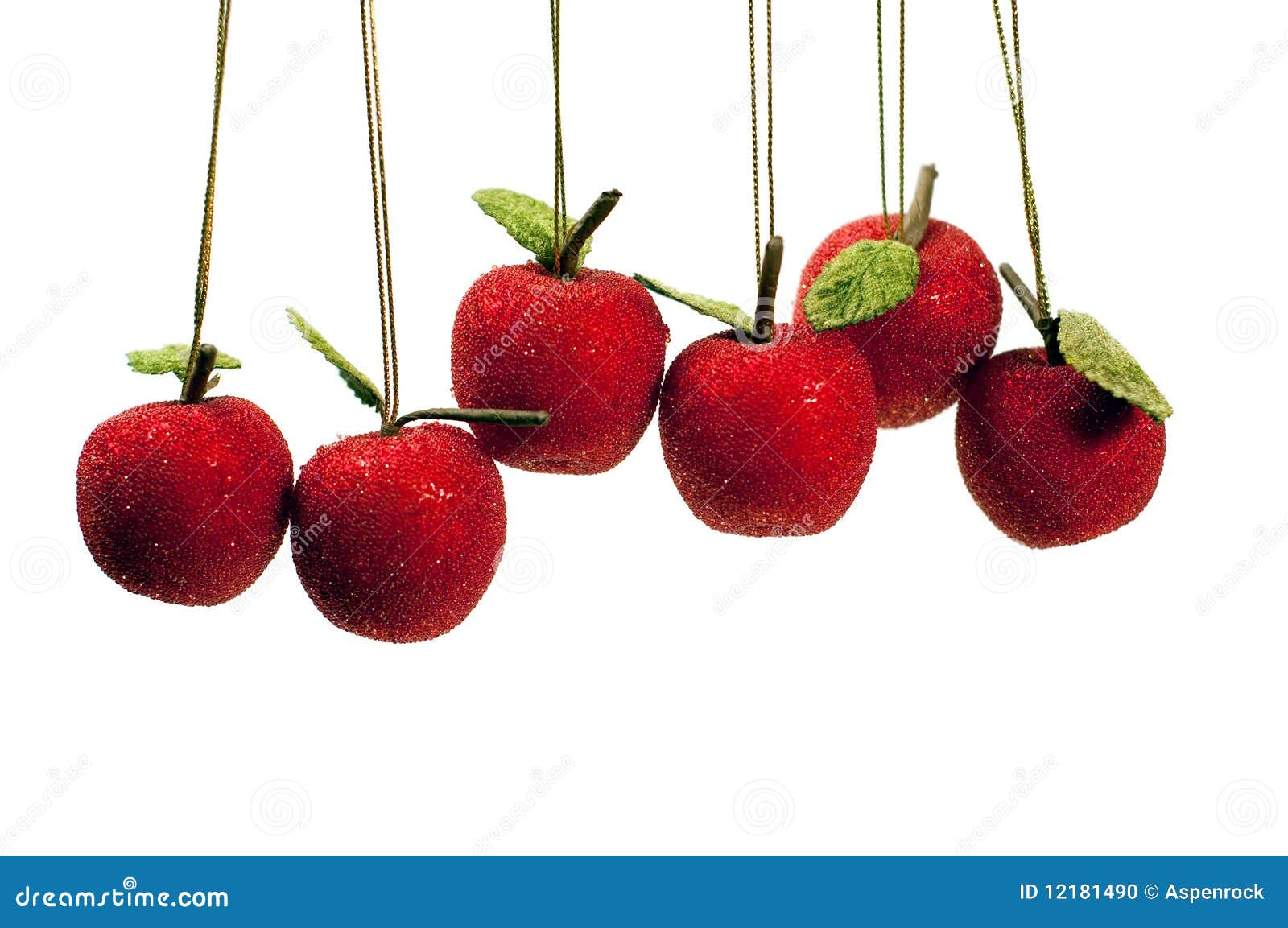 Hanging fruit ornaments stock photo. Image of white, string - 12181490