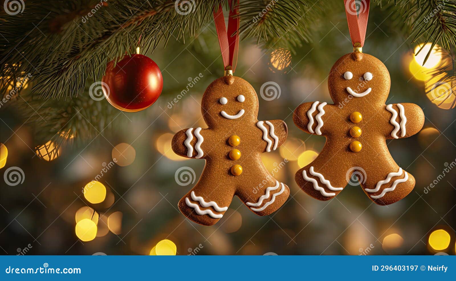 Hanging gingerbread man stock image. Image of food, shape - 296403197