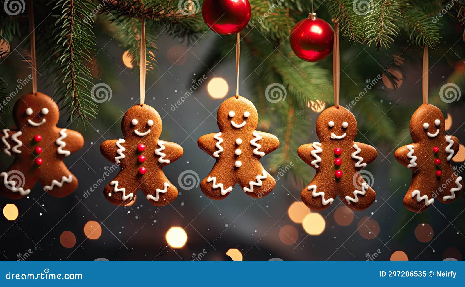 Hanging gingerbread man stock image. Image of family - 297206535