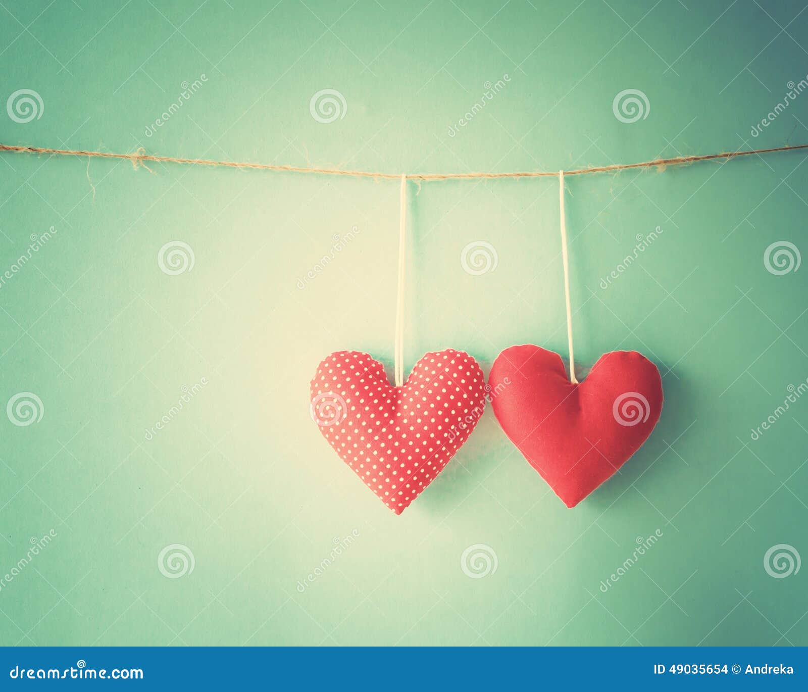 Hanging Hearts stock photo. Image of nature, shape, green - 49035654