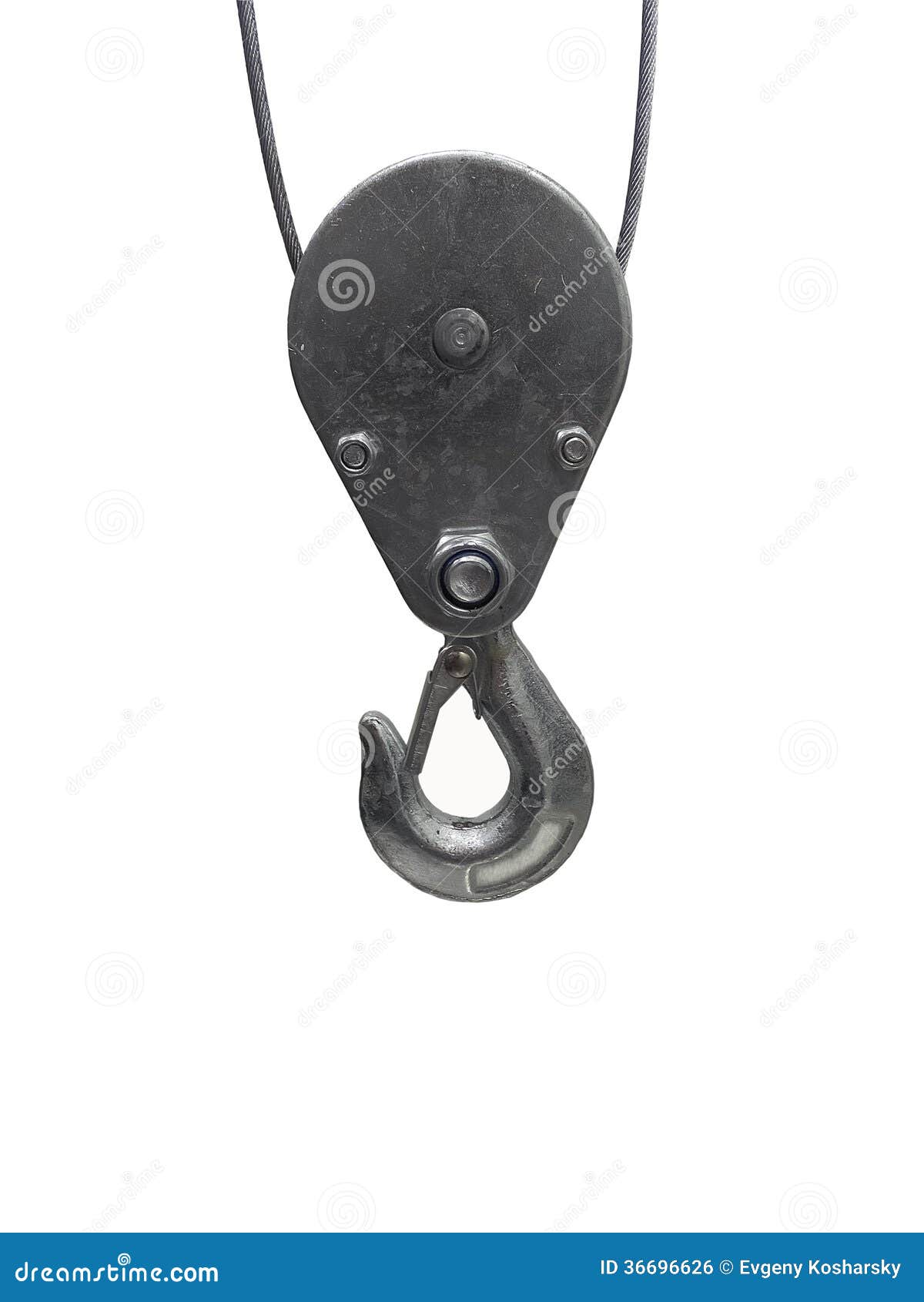 Hanging hook on rope. stock photo. Image of cable, tool - 36696626