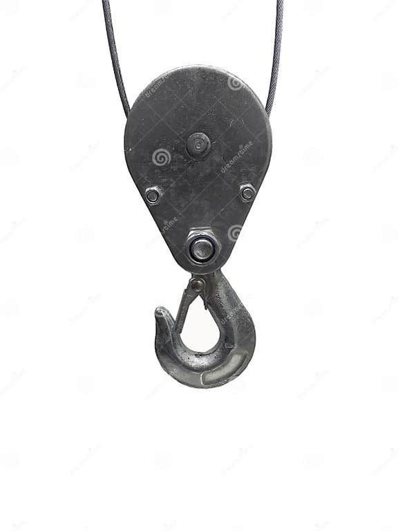 Hanging hook on rope. stock photo. Image of cable, tool - 36696626