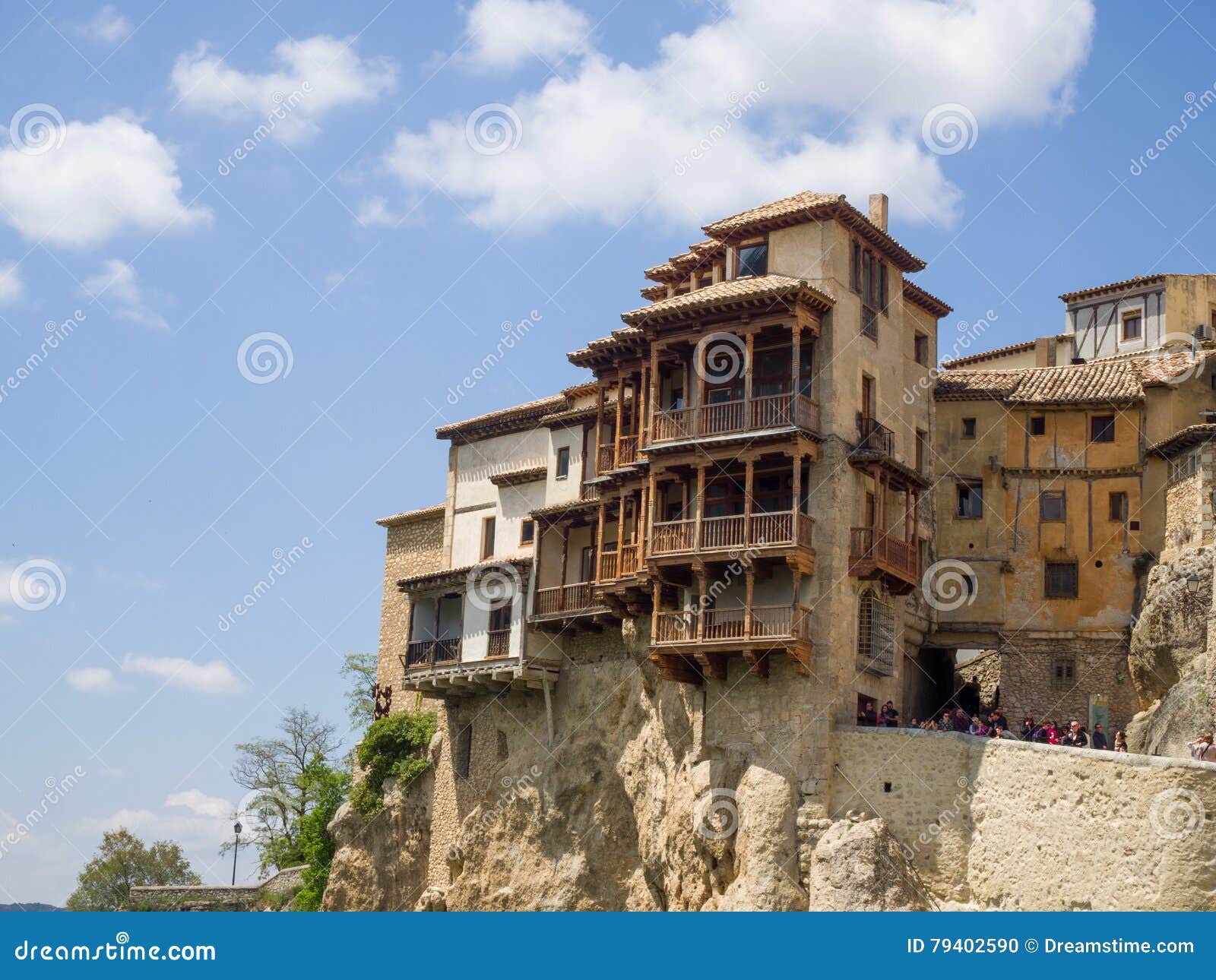 Hanging Houses in a Cliff in Cuenca Stock Photo - Image of houses ...