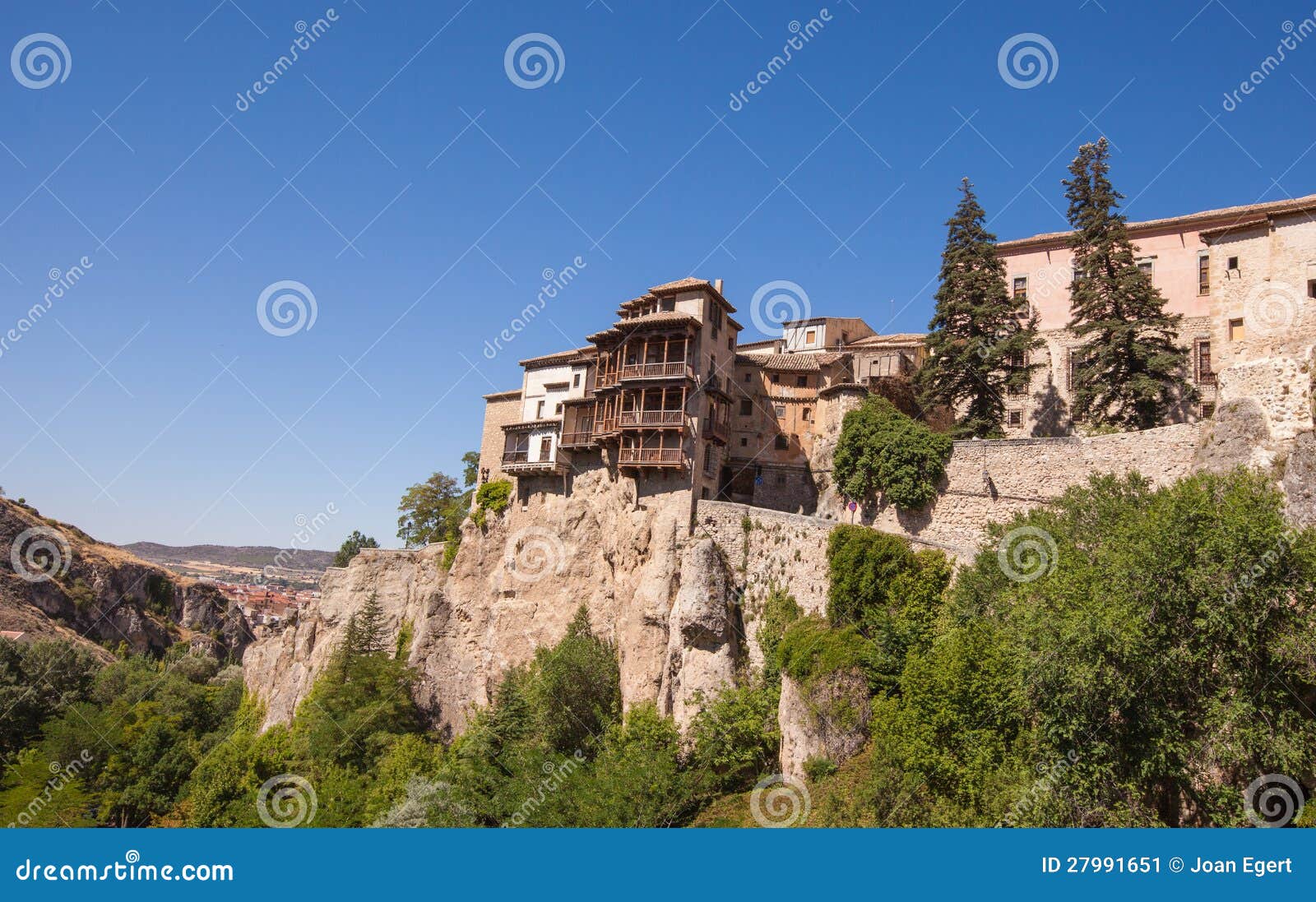 The Hanging Houses of Cuenca Stock Image - Image of tourism, touristic ...