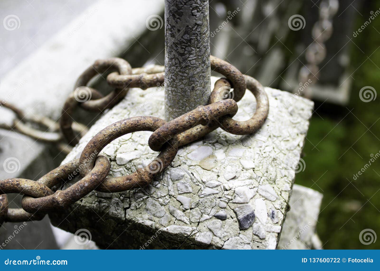 Hanging iron chains stock photo. Image of grunge, bond - 137600722