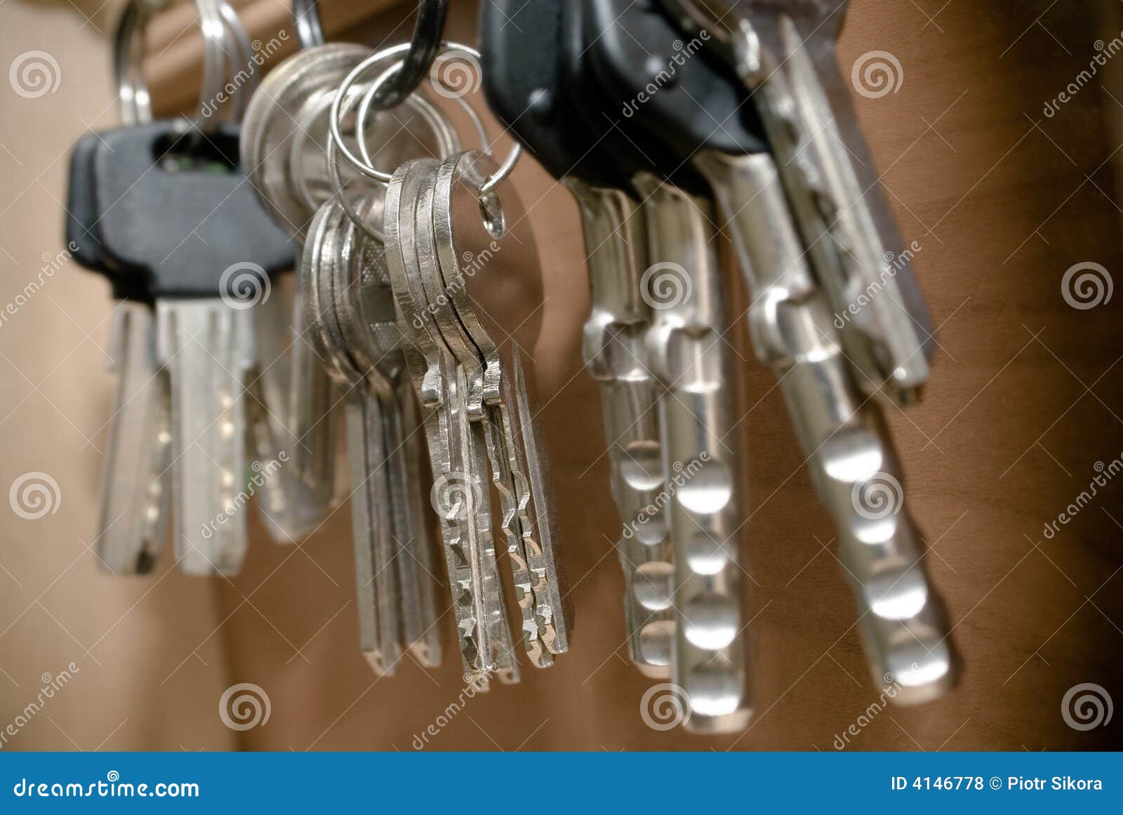 Hanging keys stock photo. Image of wall, bunch, group - 4146778