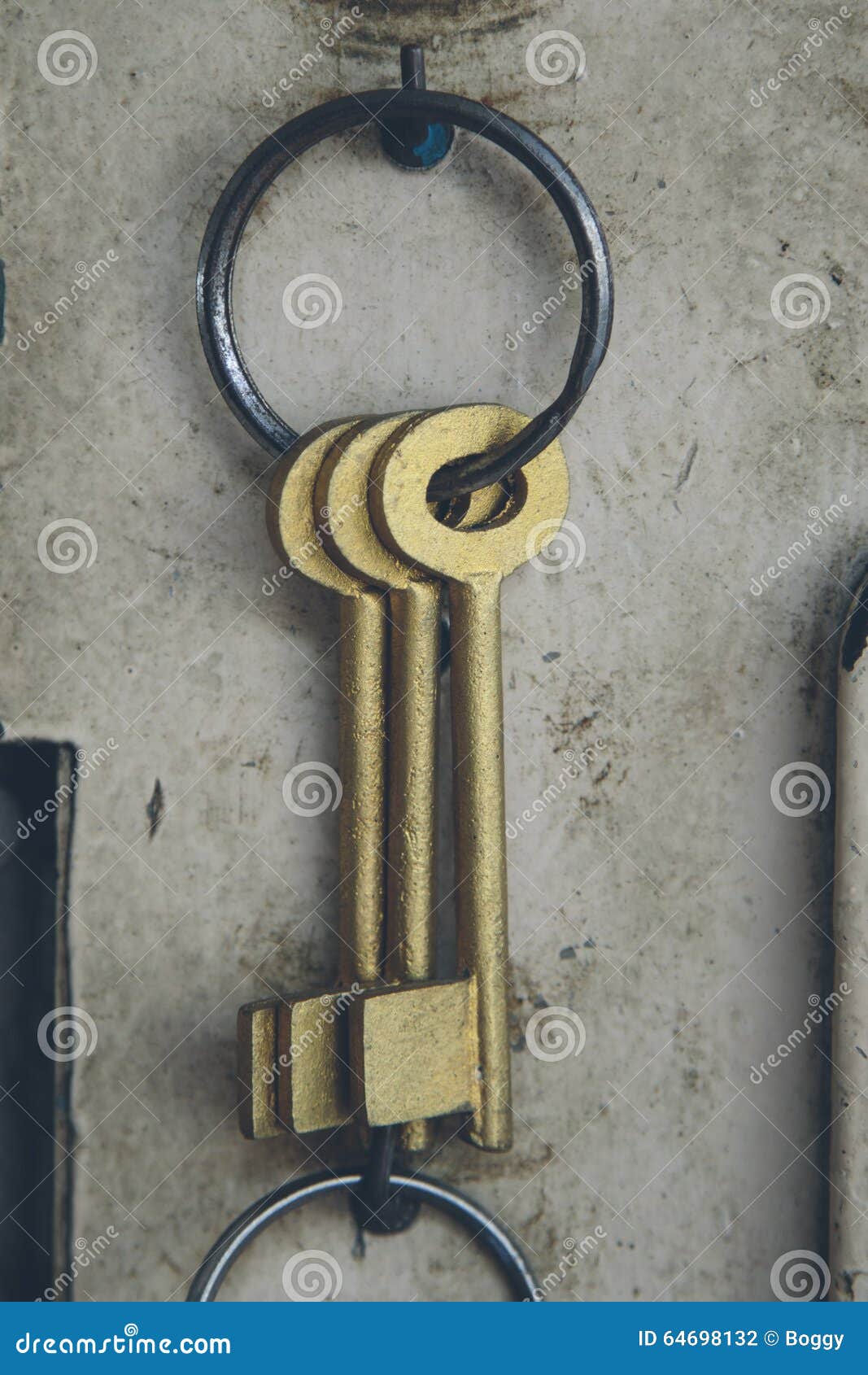 Hanging keys stock photo. Image of secure, wood, object - 64698132