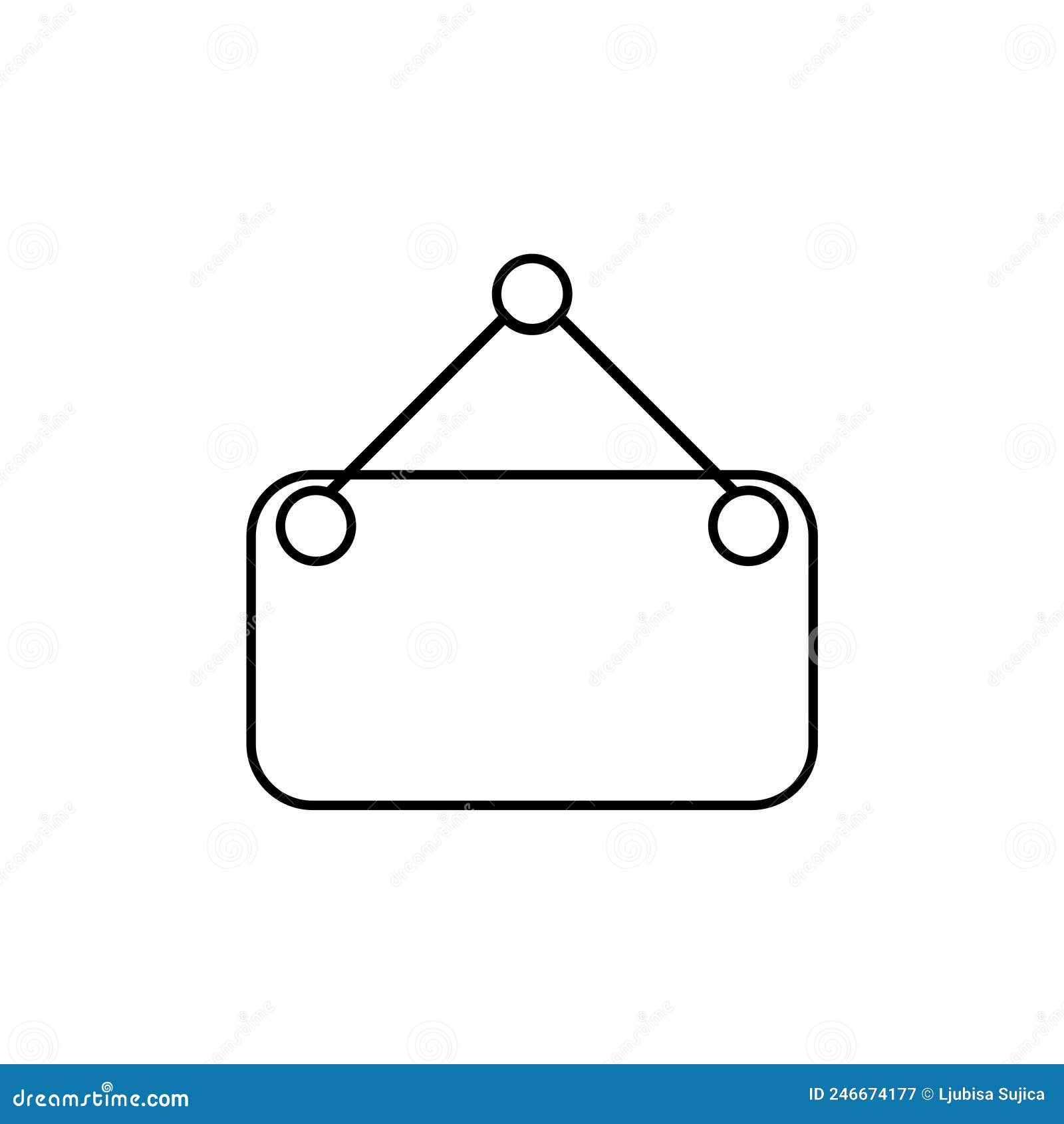 Hanging Label with Copy Space of Your Text Stock Vector - Illustration ...