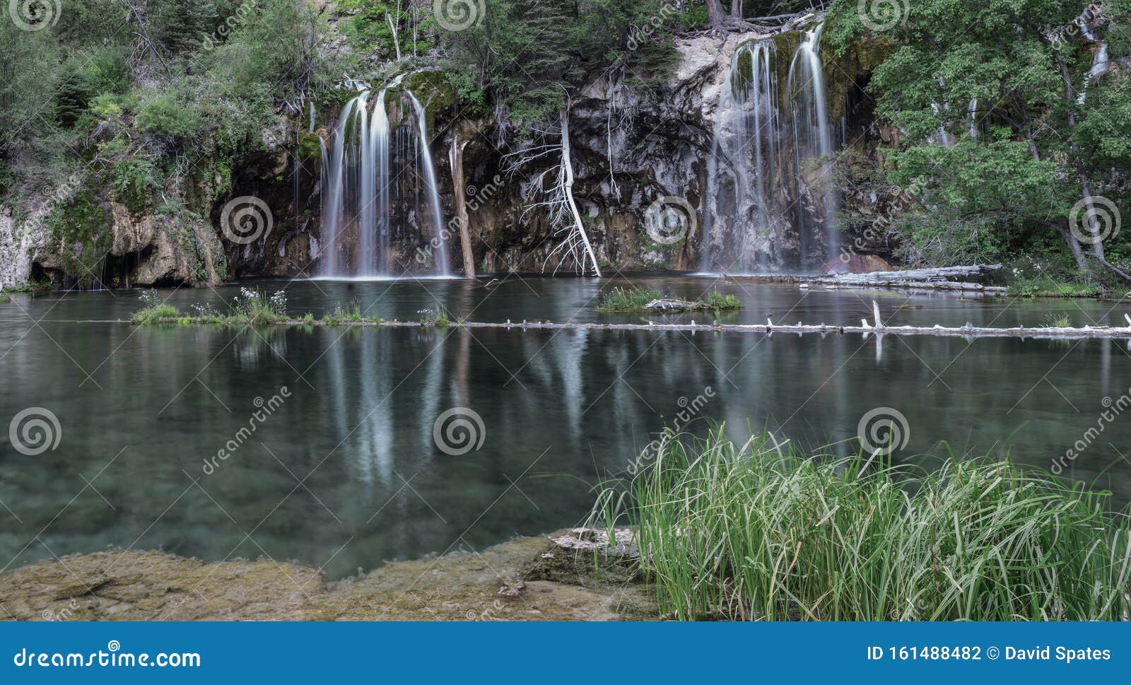 Hanging Lake Falls stock photo. Image of outdoors, place - 161488482