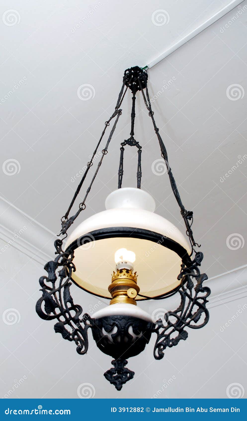 Hanging lamp stock photo. Image of wood, suspend, glass - 3912882