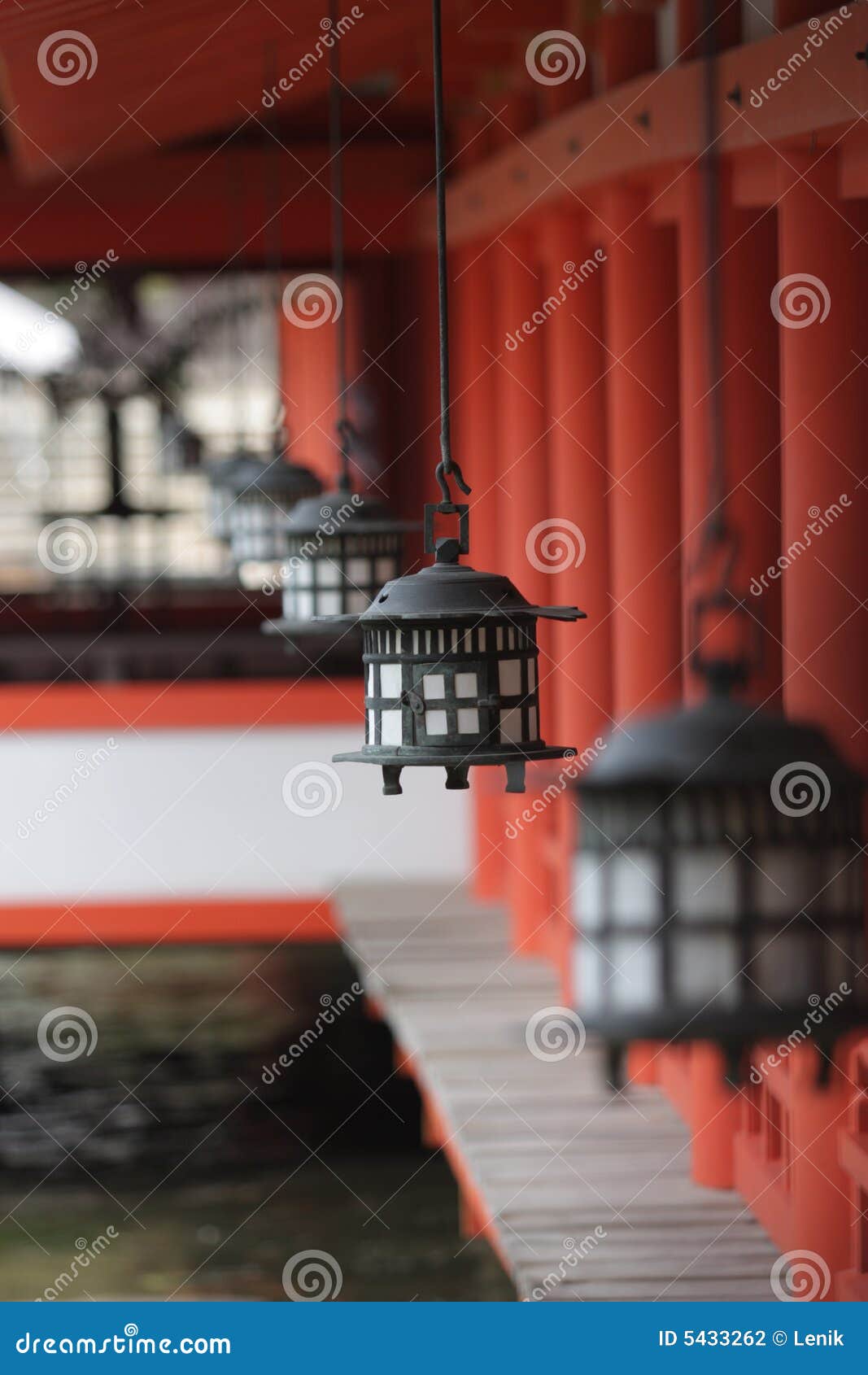 Hanging Lantern, Miyajima Shrine, Japan Stock Photo - Image of miyajima ...
