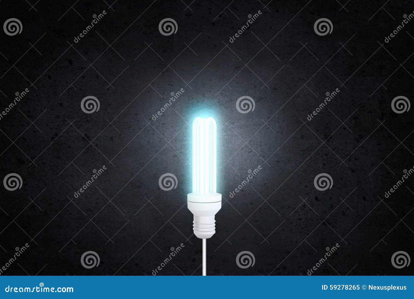 Hanging light bulb stock image. Image of hang, lamp, fluorescent - 59278265