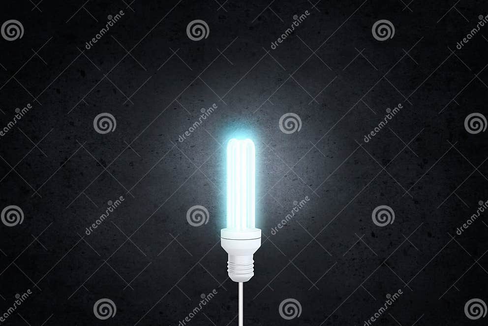 Hanging light bulb stock image. Image of hang, lamp, fluorescent - 59278265