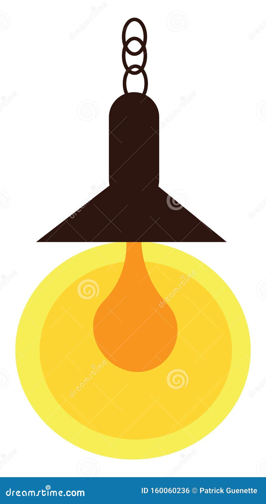 A Hanging Light Bulb Shed with an Illuminating Light Vector Color ...