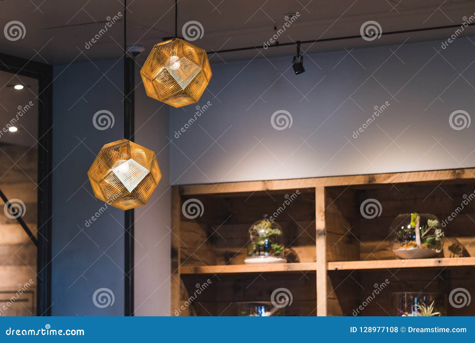 Hanging light lamps stock photo. Image of background - 128977108