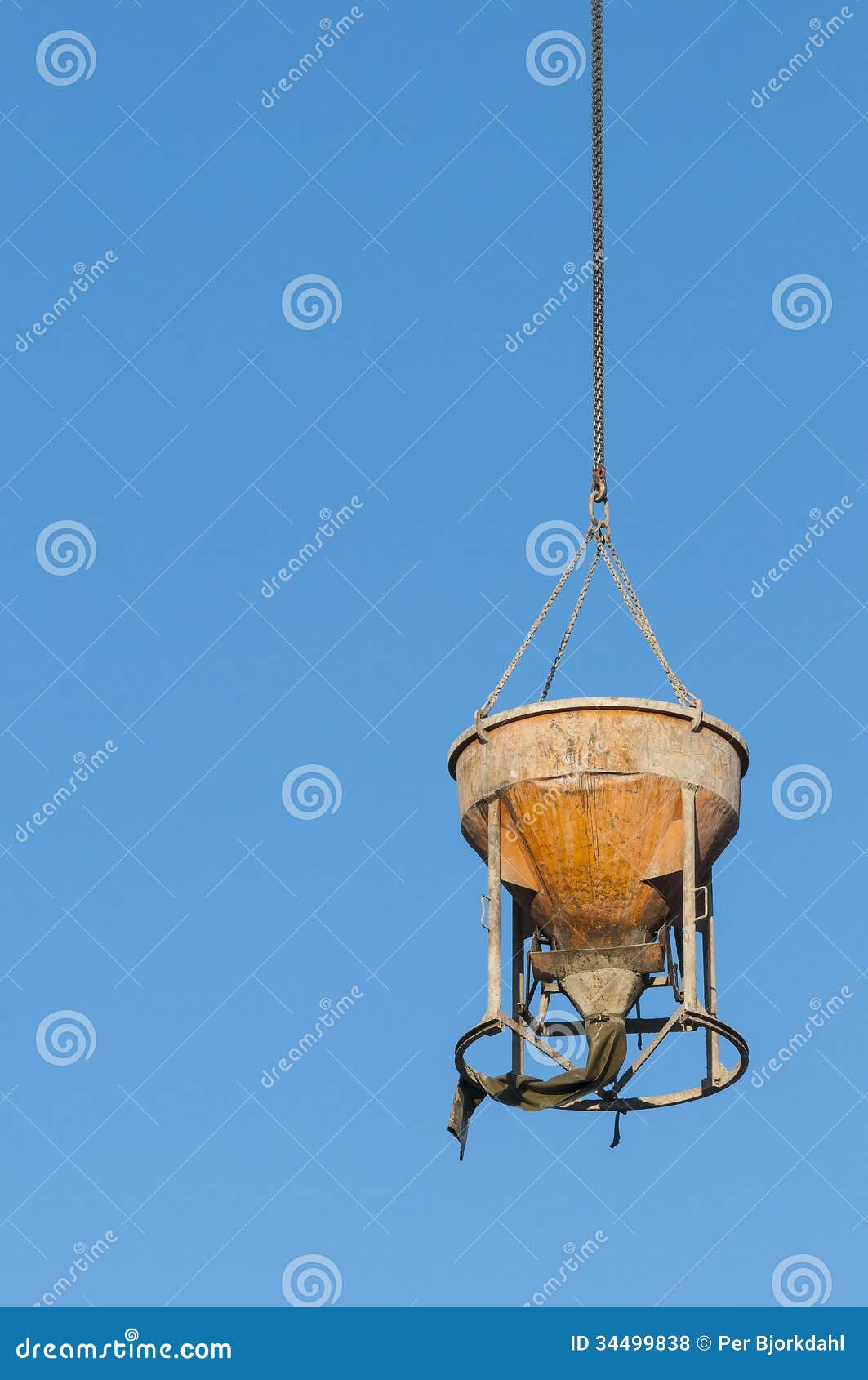 Hanging load of concrete stock photo. Image of site, construct - 34499838