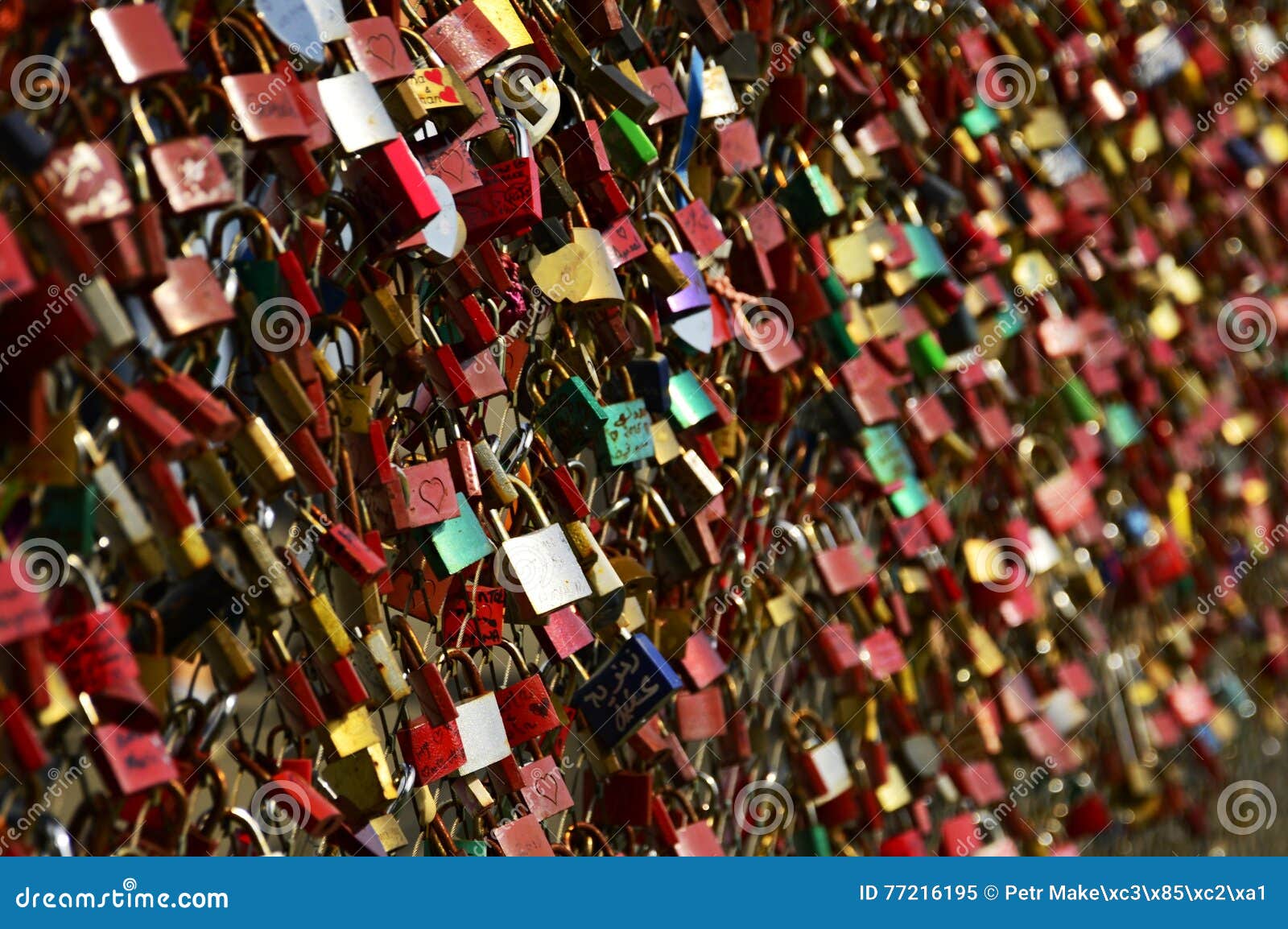 Hanging locks editorial image. Image of hanging, handrail - 77216195