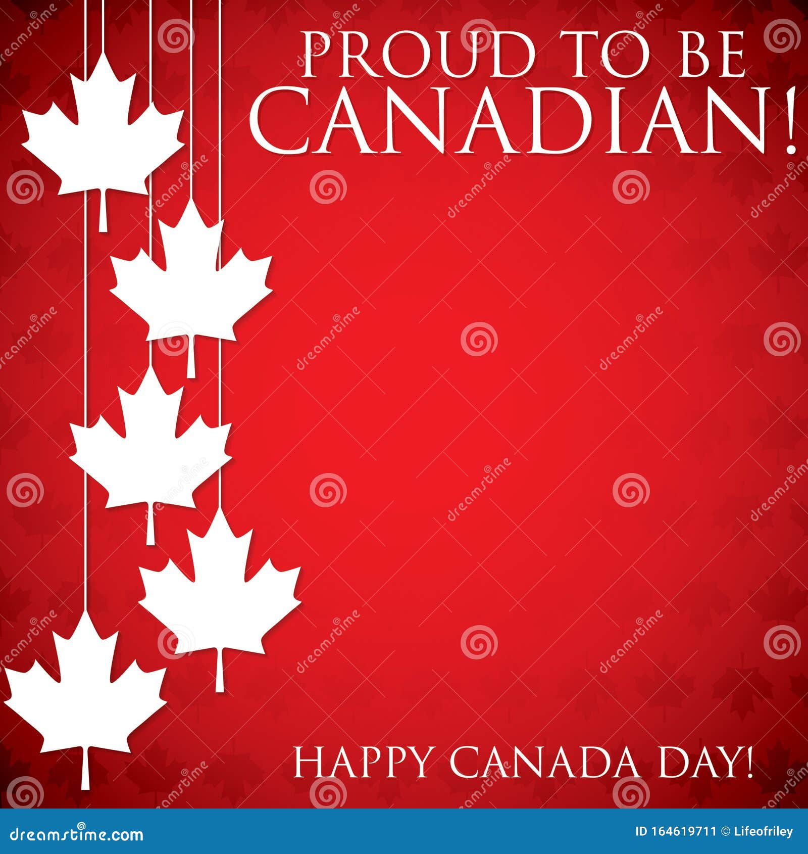 Happy Canada Day Maple Leaf Card Stock Vector - Illustration of maple ...