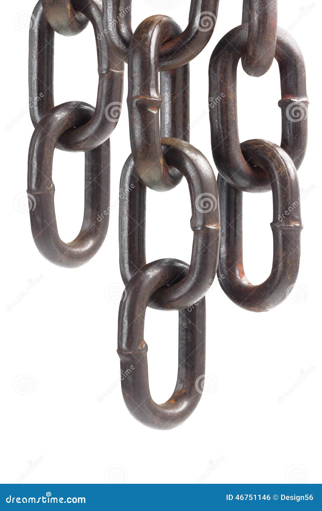 Hanging Metal Chains stock photo. Image of industrial - 46751146