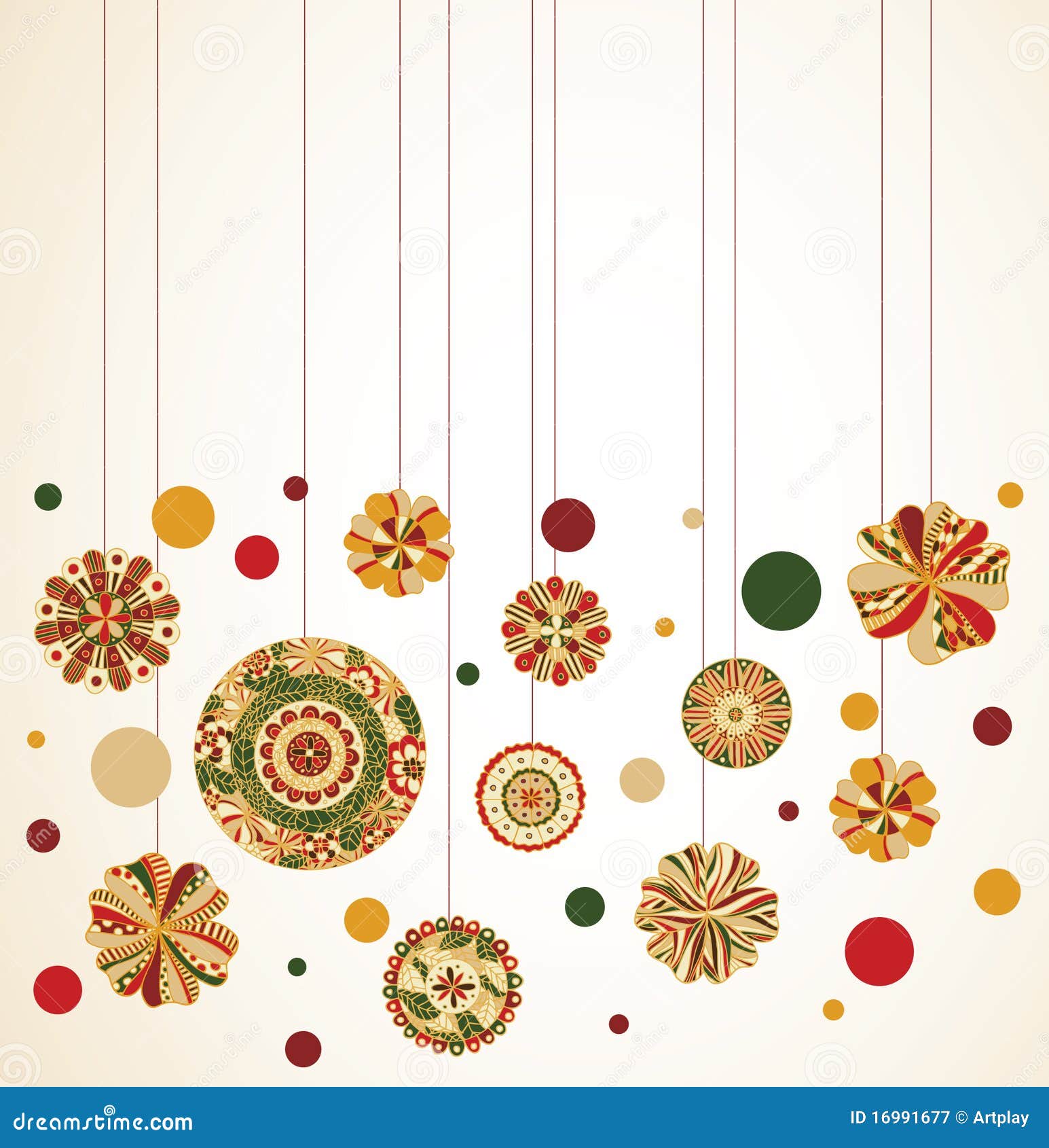 Hanging Ornaments stock vector. Illustration of text - 16991677