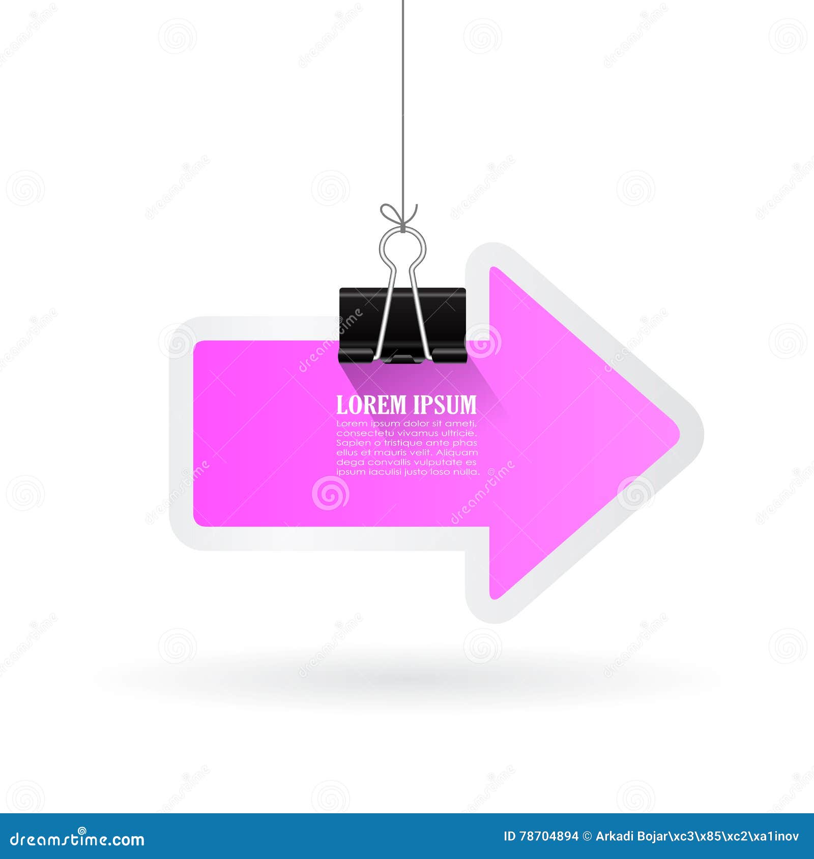 Paper Arrow Infographics Cartoon Vector | CartoonDealer.com #47490603
