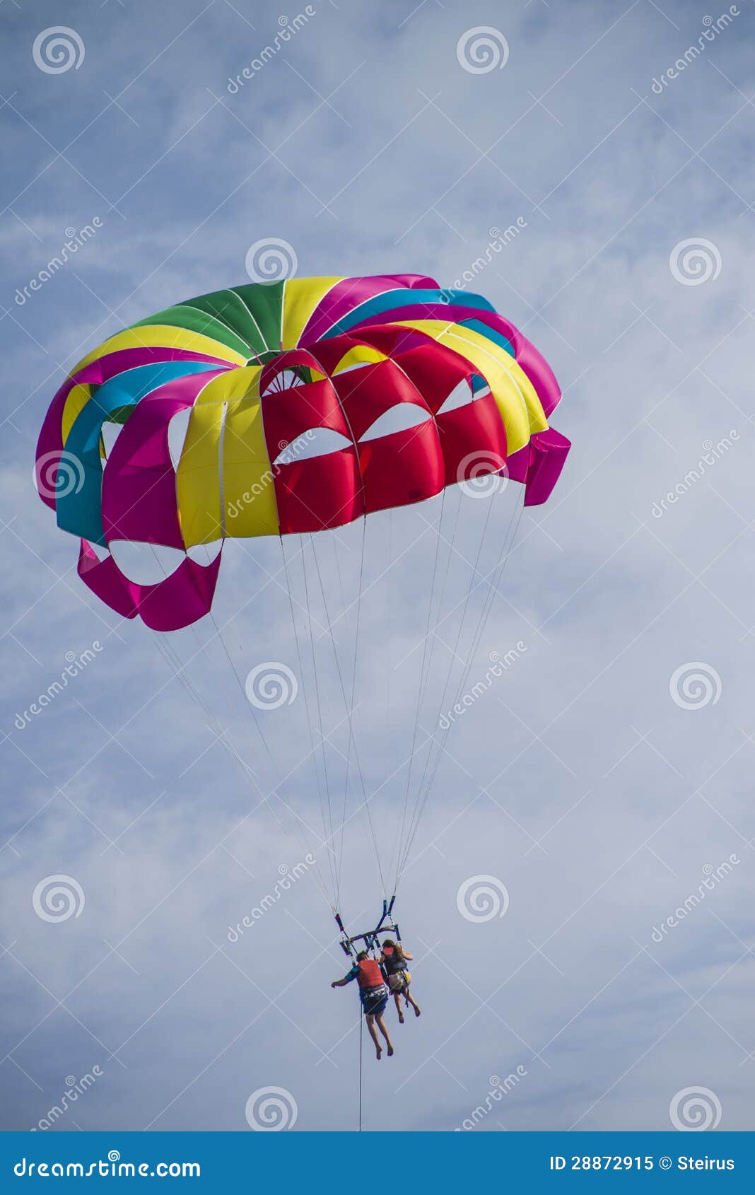 Hanging in a Parachute Over Naama Bay Stock Image - Image of ...
