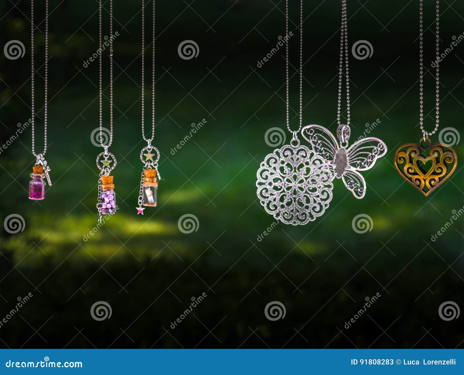 Hanging pendant necklace stock image. Image of decoration - 91808283